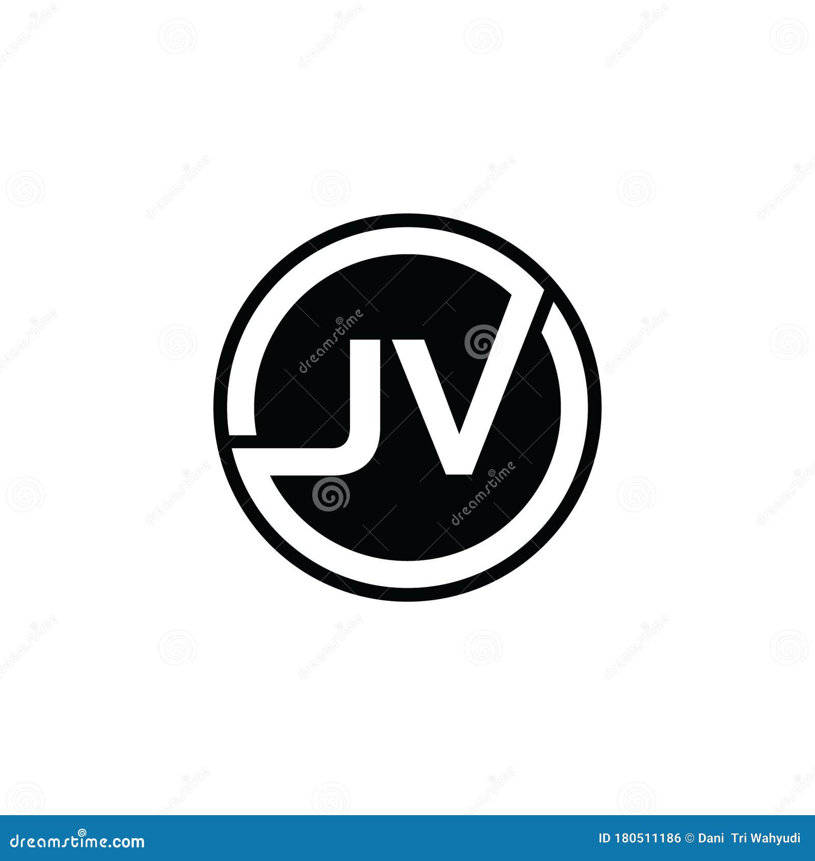 JV Letter Logo Icon Design Template Elements Stock Illustration ...