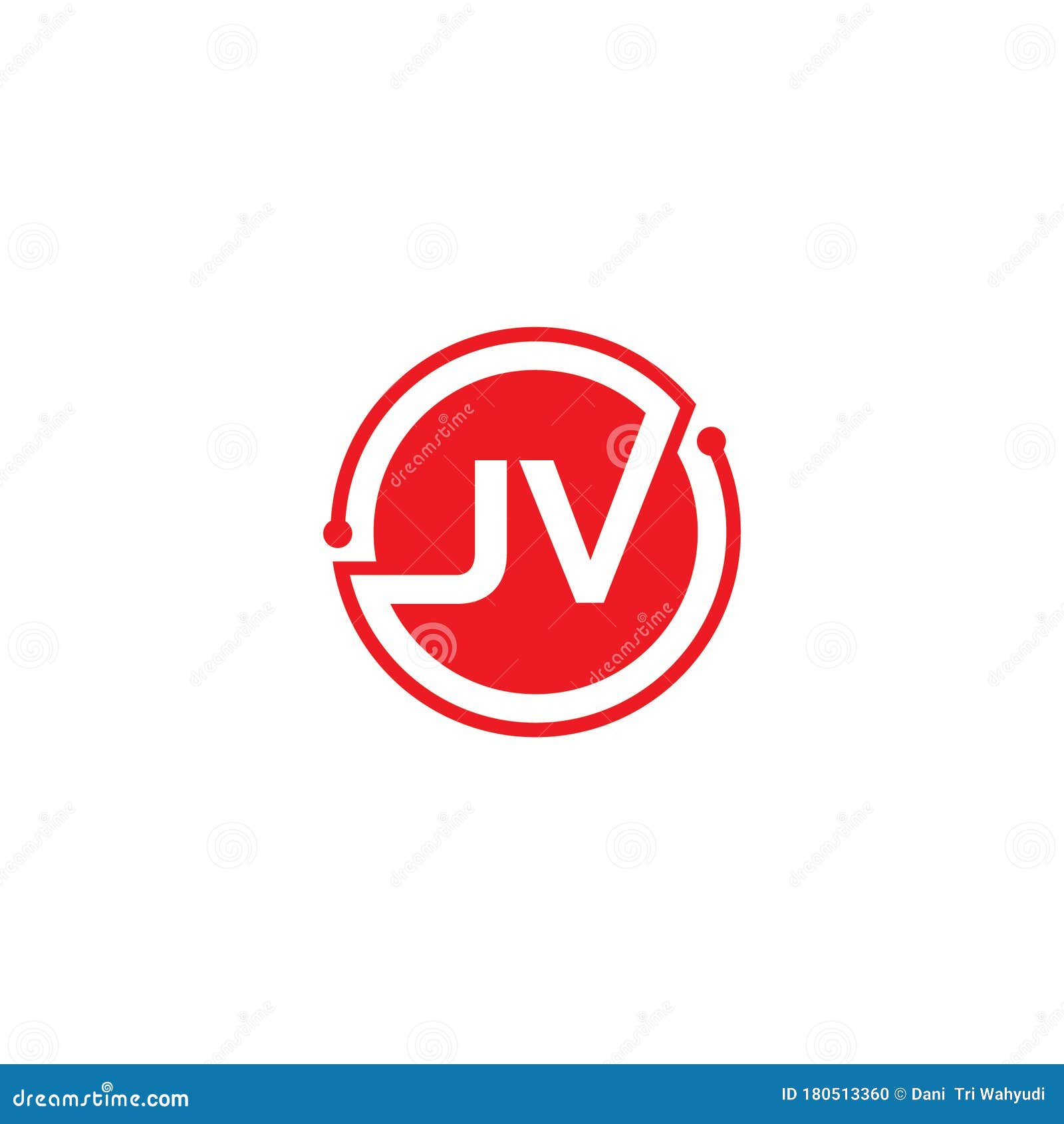 JV Letter Logo Icon Design Template Elements Stock Illustration ...