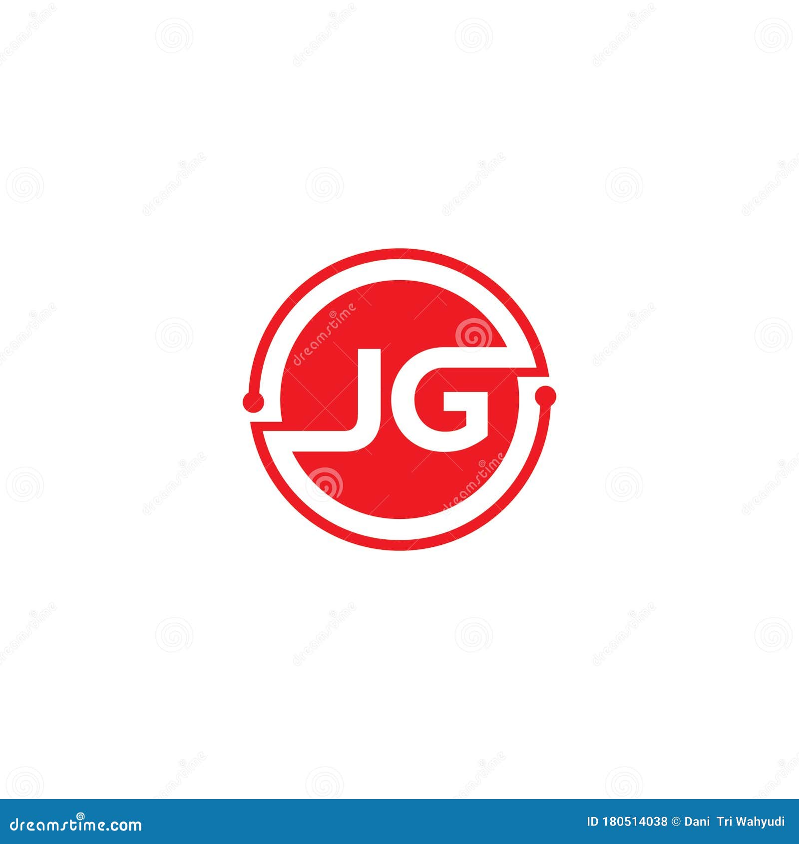 JG Letter Logo Icon Design Template Elements Stock Illustration ...