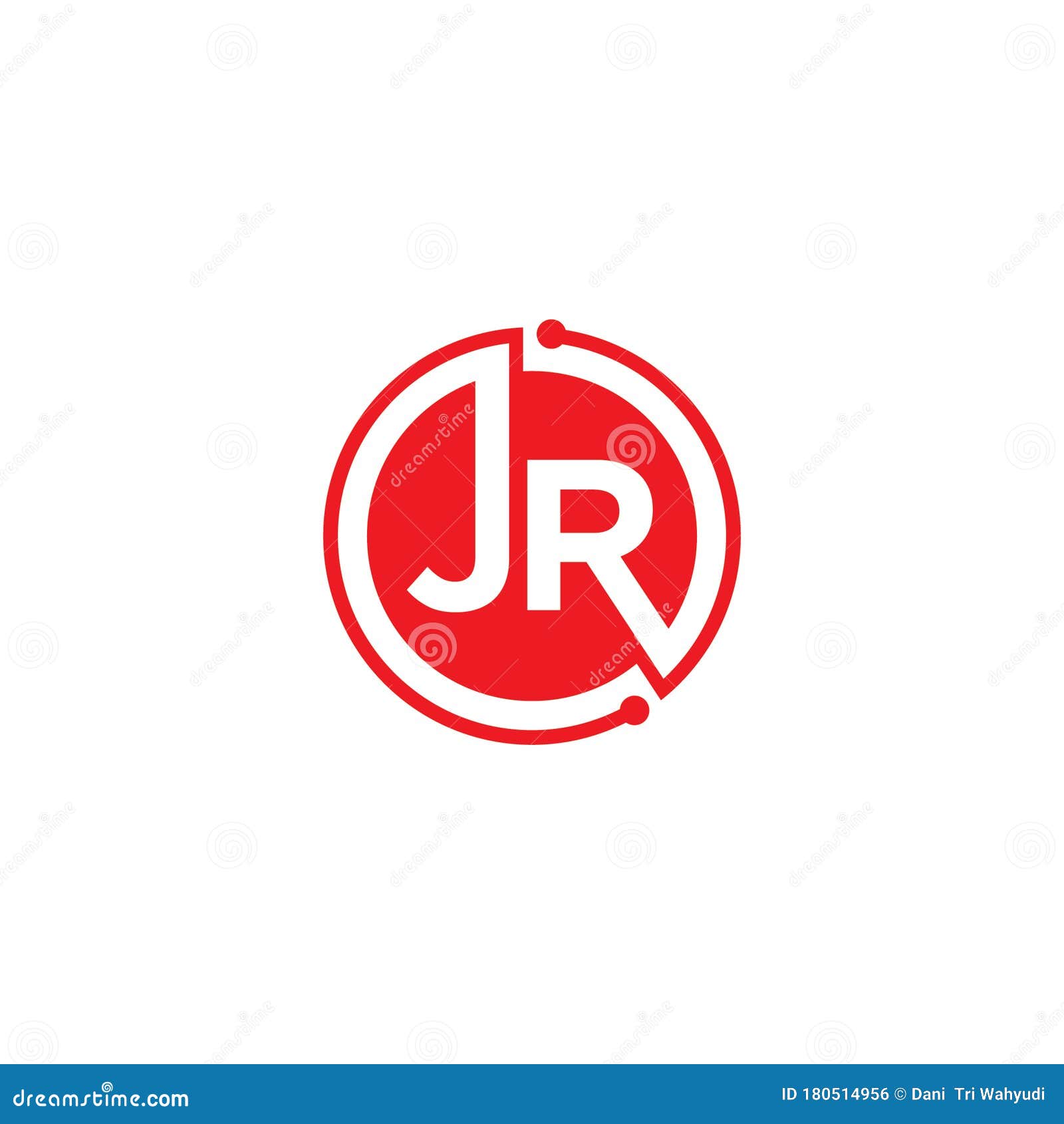 JR Letter Logo Icon Design Template Elements Stock Illustration ...