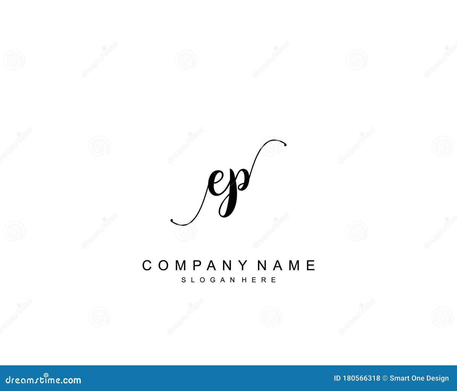 Initial EP Signature Logo Template Vector Stock Vector - Illustration ...
