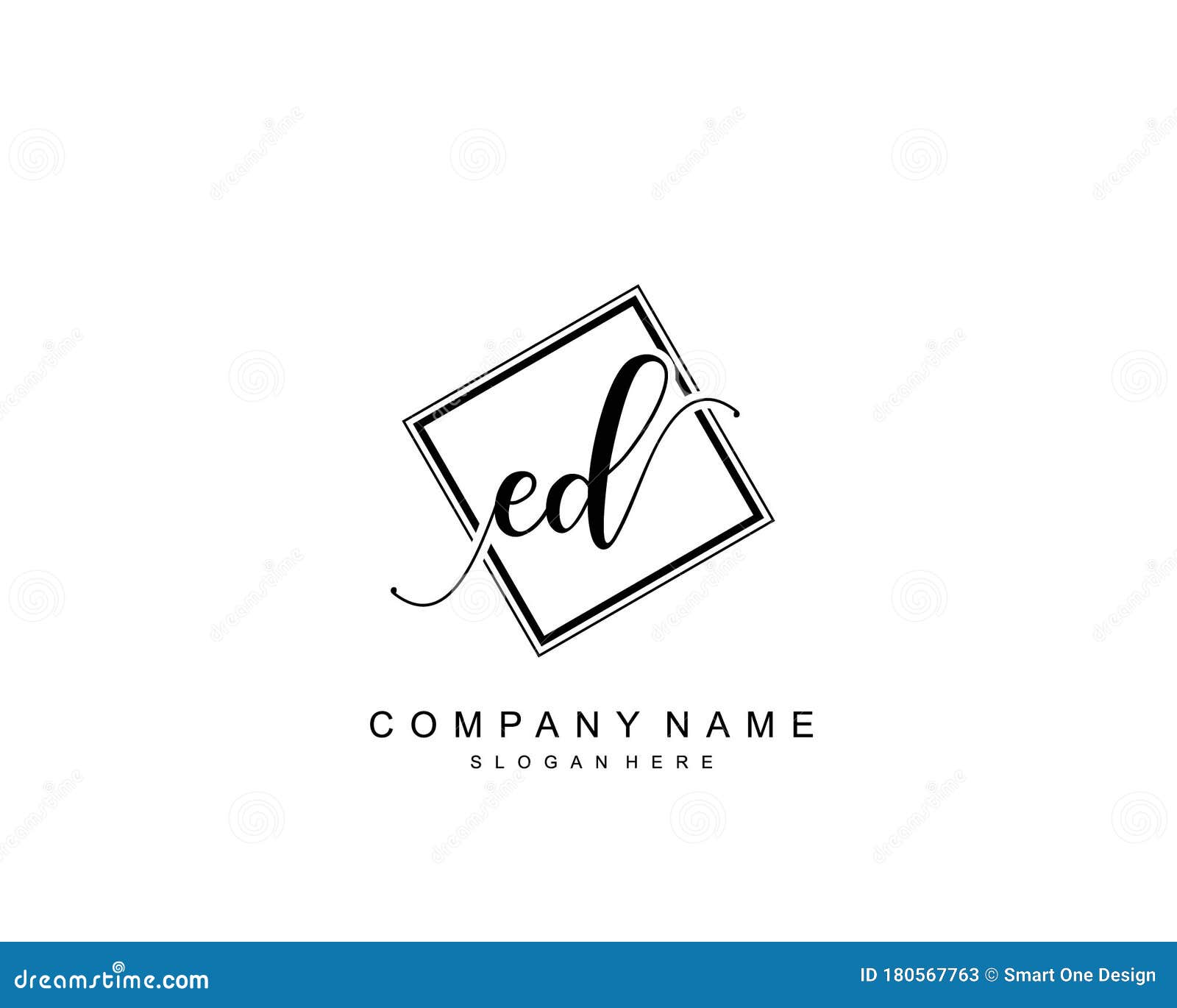 Initial ED Signature Logo Template Vector Stock Vector - Illustration ...