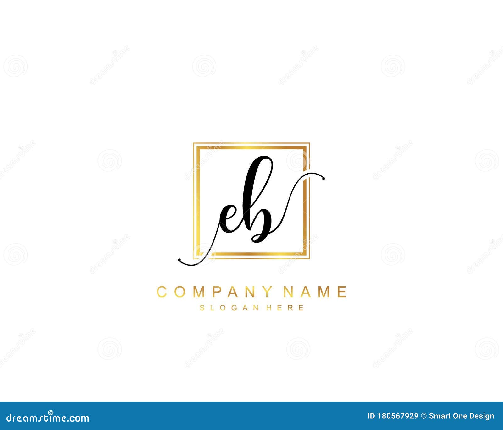 Initial EB Signature Logo Template Vector Stock Vector - Illustration ...