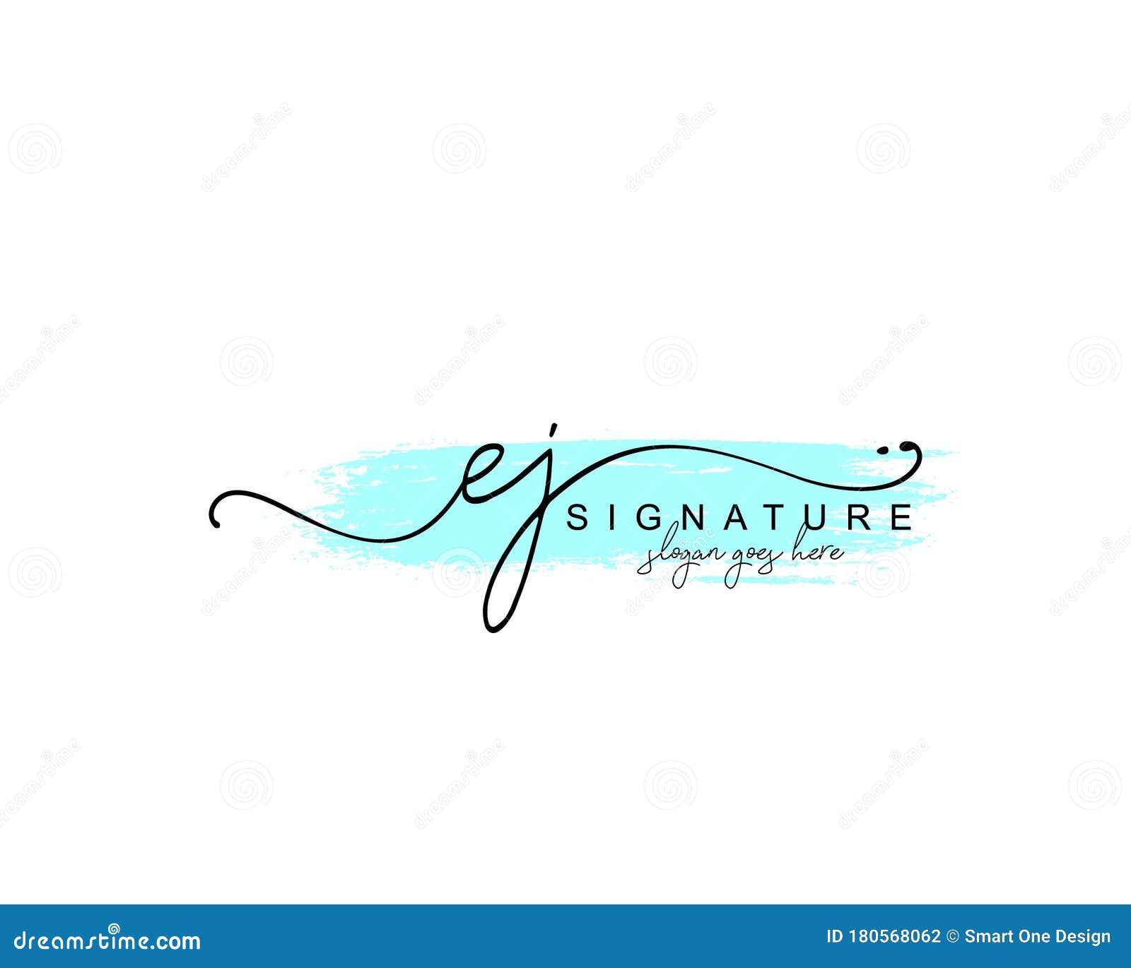 Initial EJ Signature Logo Template Vector Stock Vector - Illustration ...