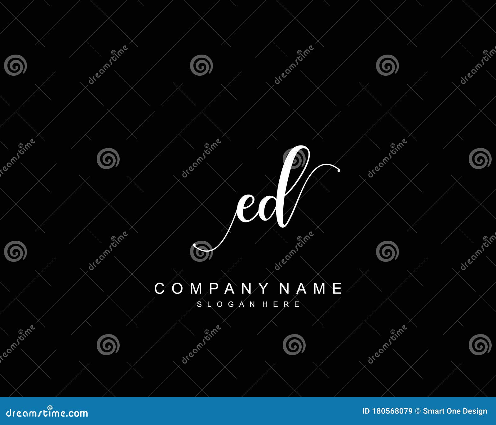 Initial ED Signature Logo Template Vector Stock Vector - Illustration ...