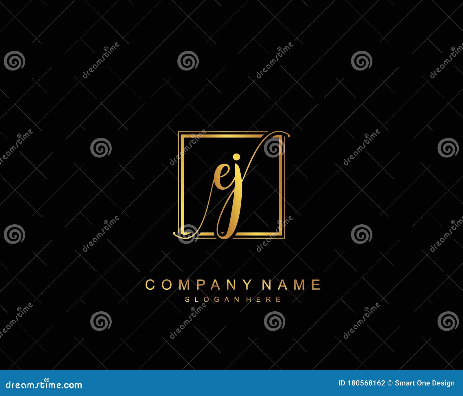 Initial EJ Signature Logo Template Vector Stock Vector - Illustration ...