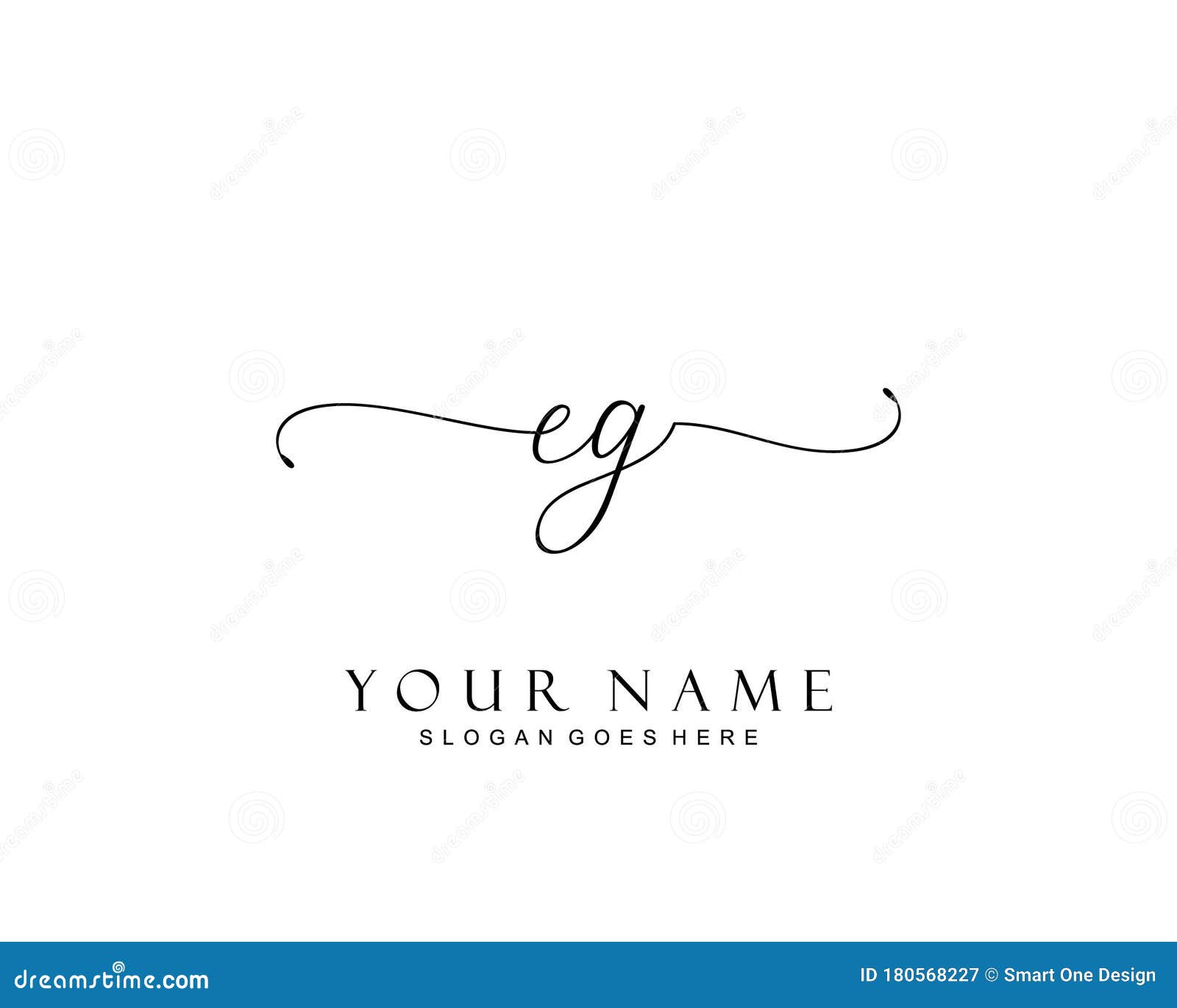 Initial EG Signature Logo Template Vector Stock Vector - Illustration ...