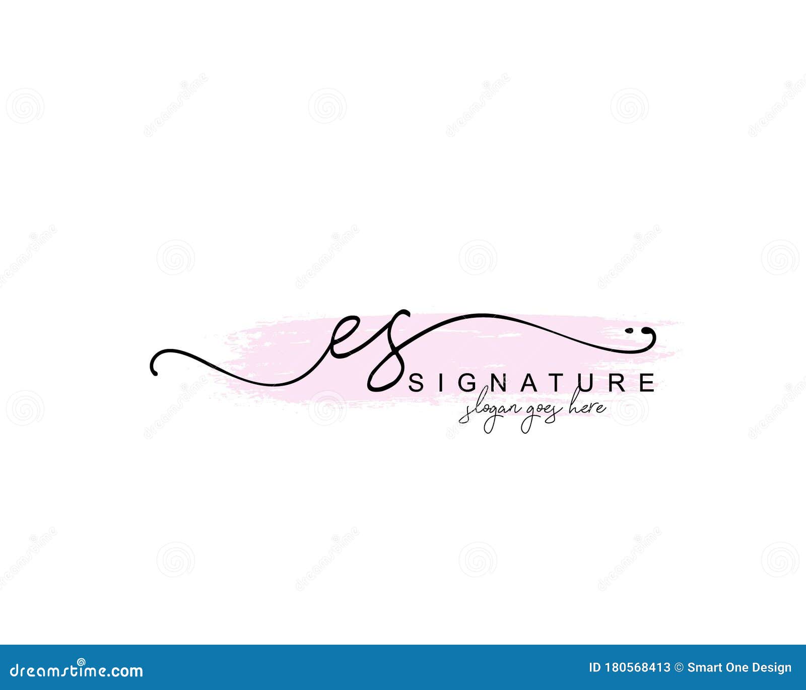 Initial ES Signature Logo Template Vector Stock Vector - Illustration ...