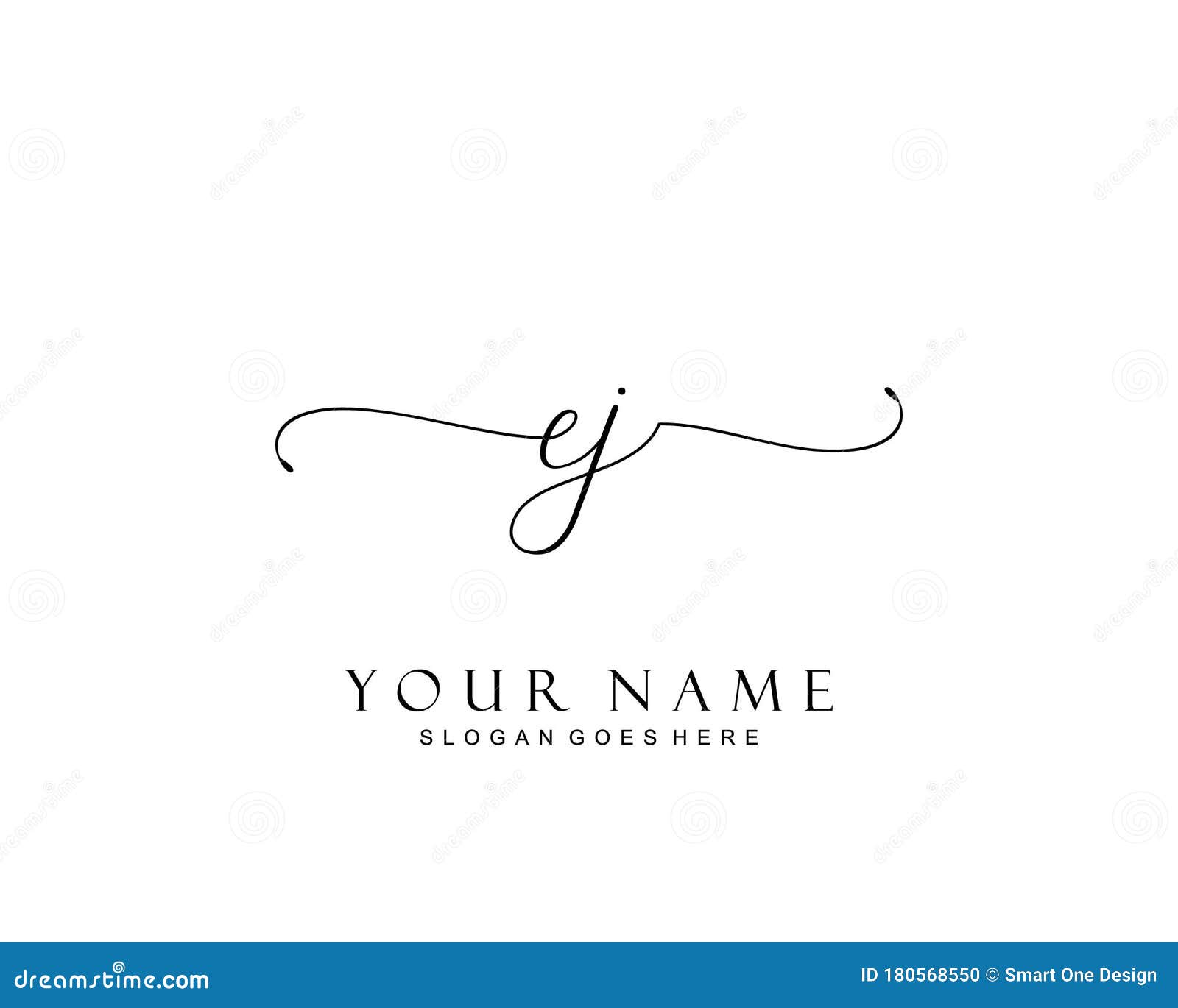 Initial EJ Signature Logo Template Vector Stock Vector - Illustration ...