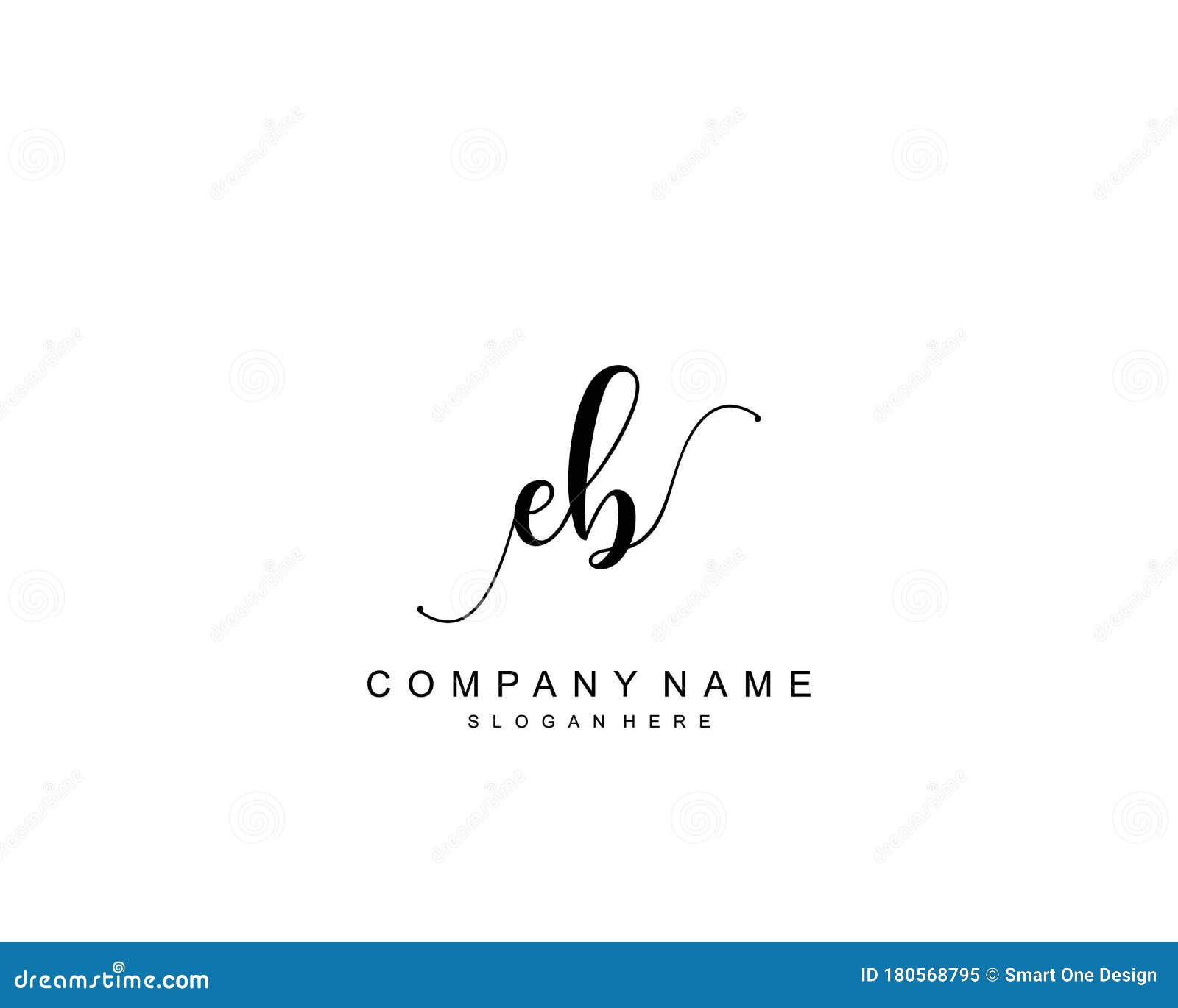 Initial EB Signature Logo Template Vector Stock Vector - Illustration ...