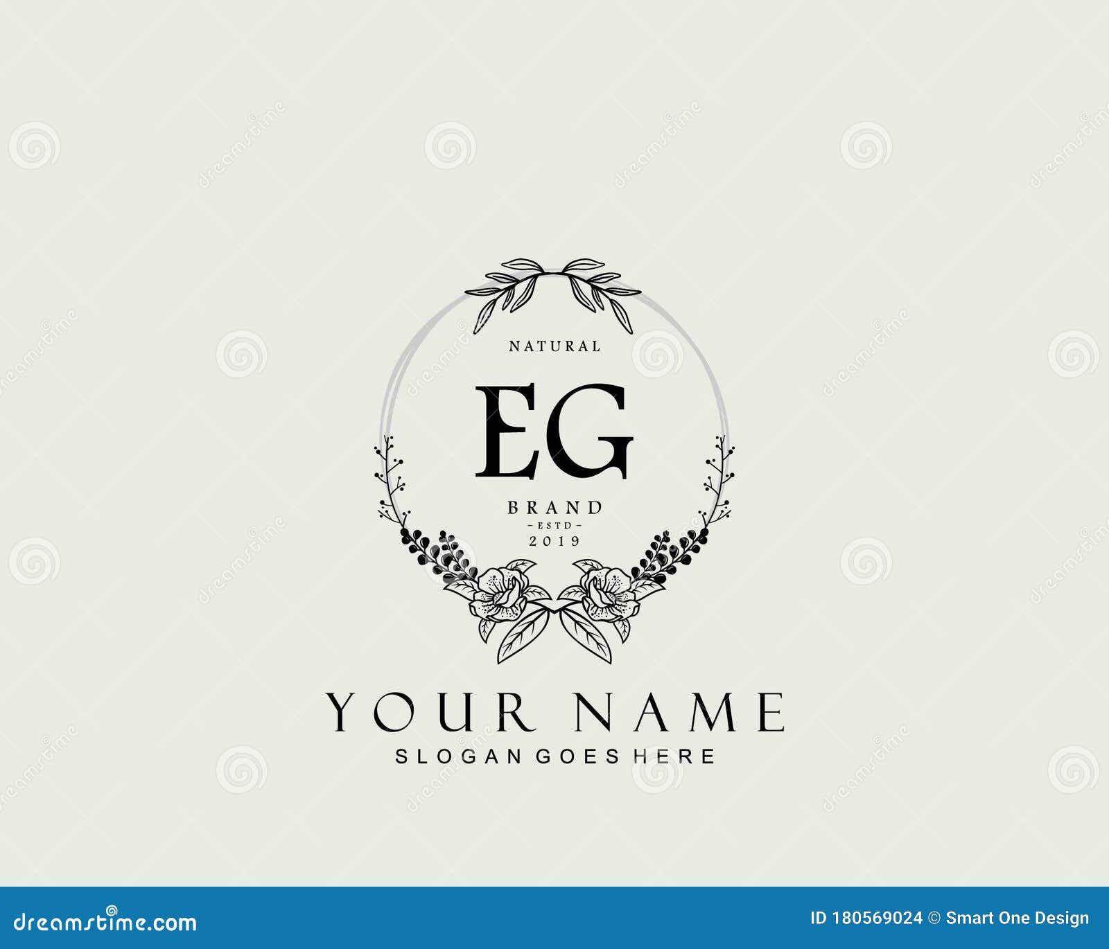 Initial EG Signature Logo Template Vector Stock Vector - Illustration ...