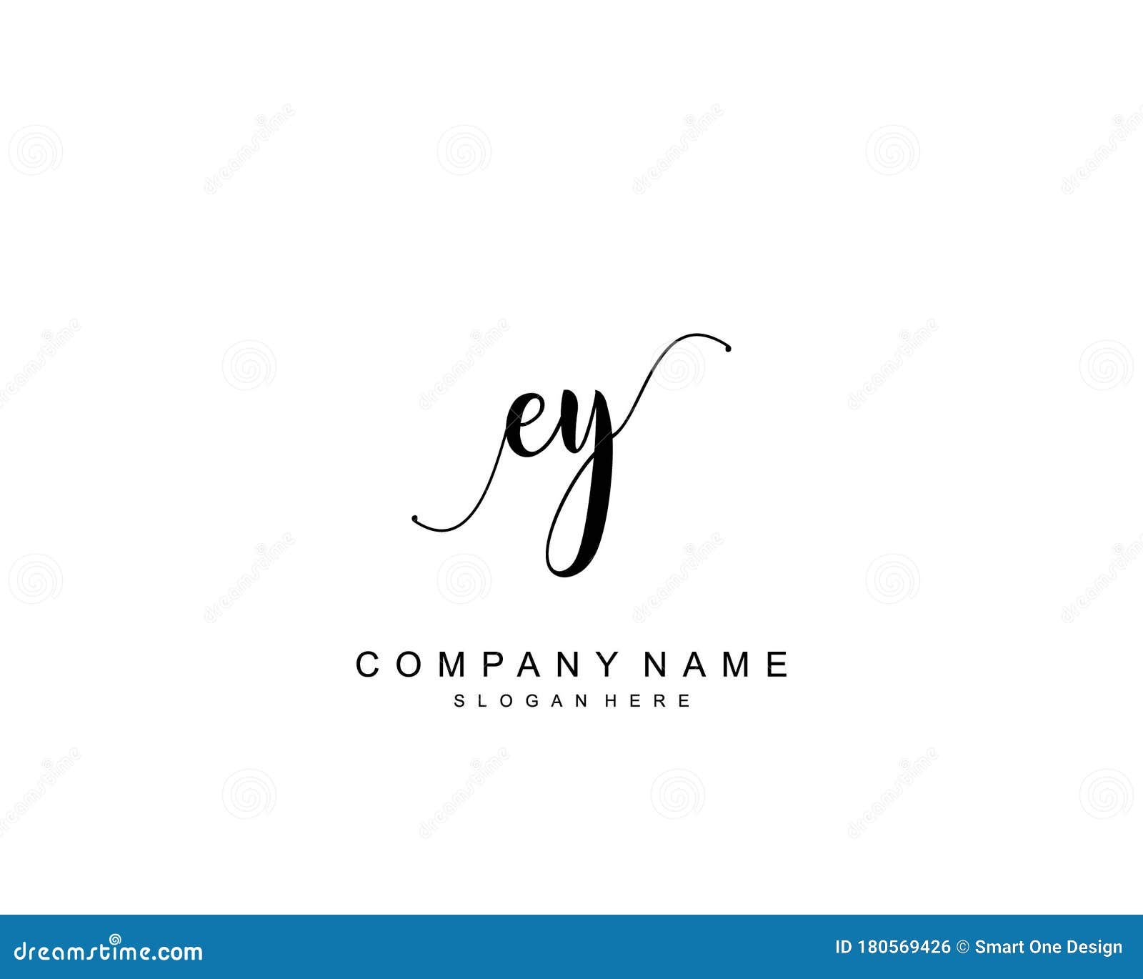 Initial EY Signature Logo Template Vector Stock Vector - Illustration ...
