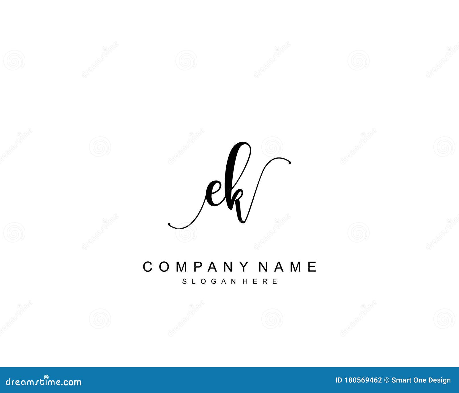 Initial EK Signature Logo Template Vector Stock Vector - Illustration ...