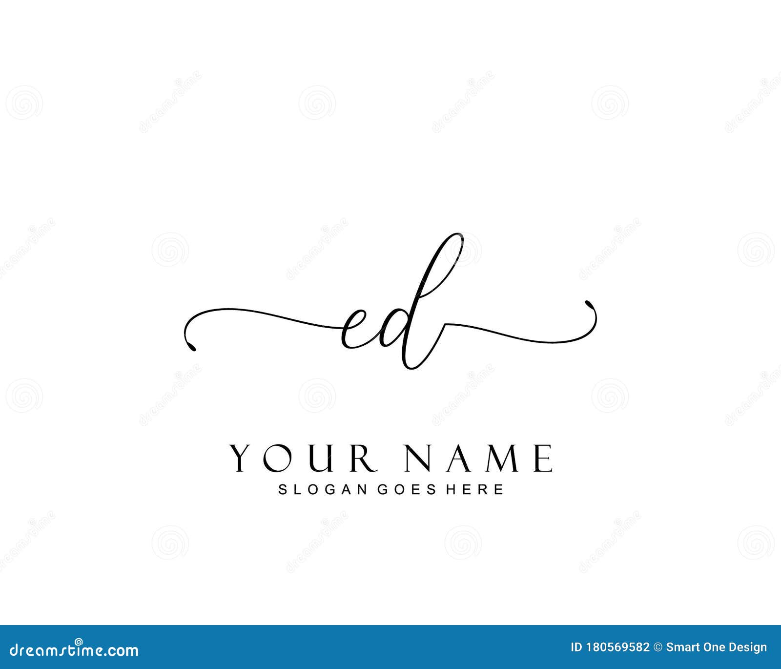 Initial ED Signature Logo Template Vector Stock Vector - Illustration ...