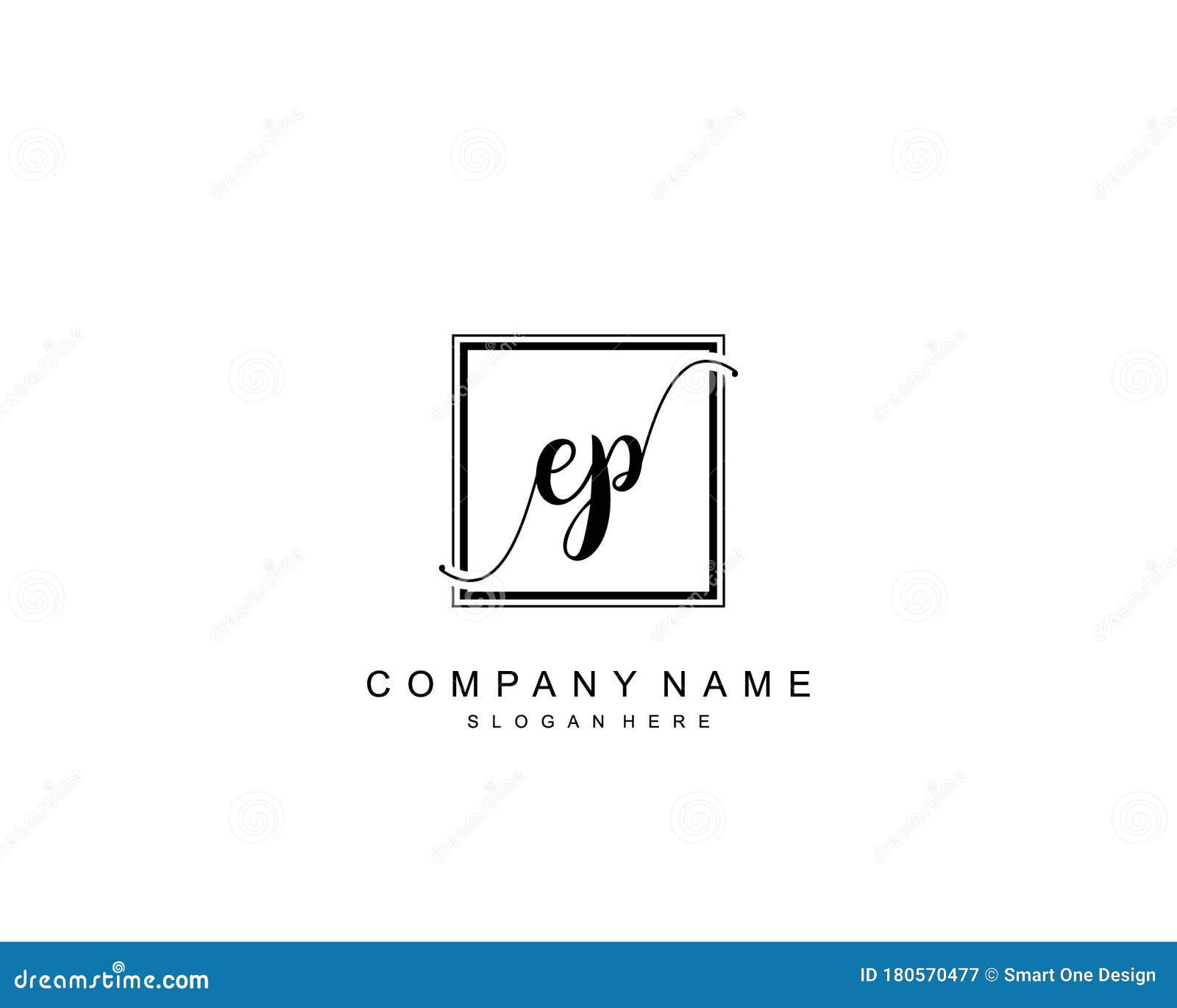 Initial EP Signature Logo Template Vector Stock Vector - Illustration ...