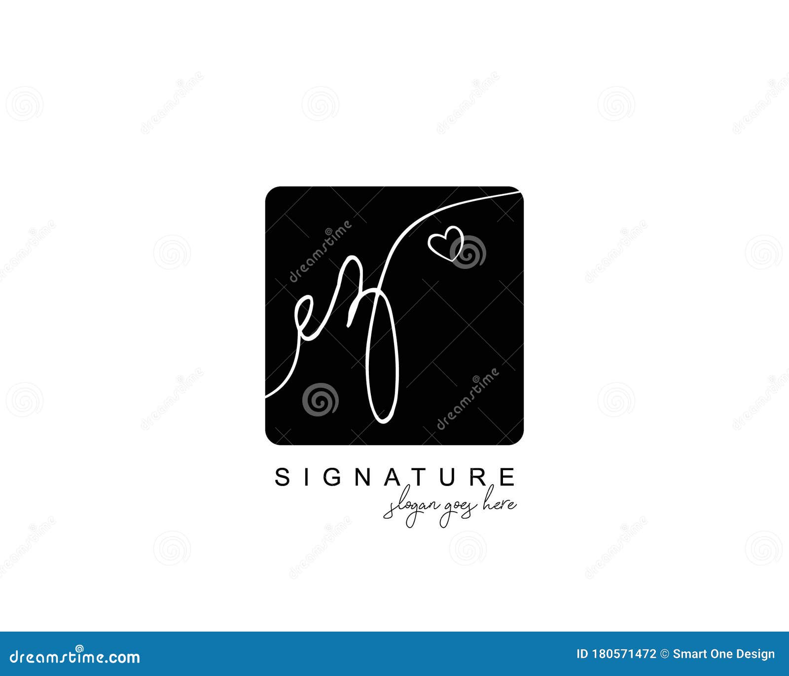 Initial EZ Signature Logo Template Vector Stock Vector - Illustration ...
