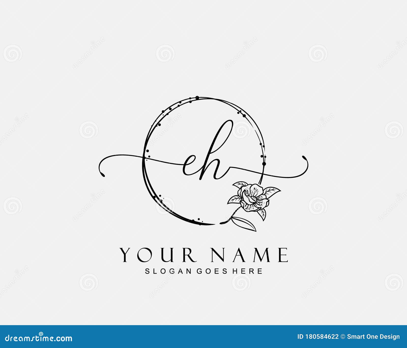 Initial EH Signature Logo Template Vector Stock Vector - Illustration ...