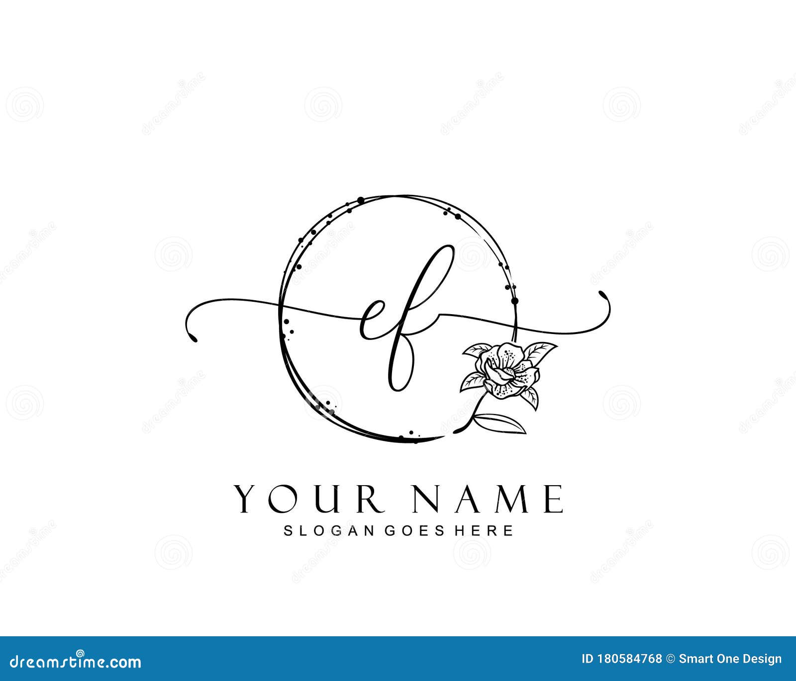 Initial EF Signature Logo Template Vector Stock Vector - Illustration ...