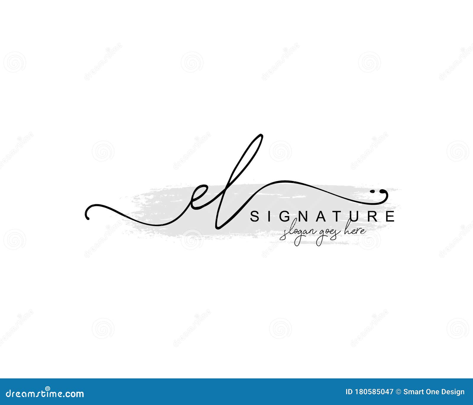 Initial EL Signature Logo Template Vector Stock Vector - Illustration ...
