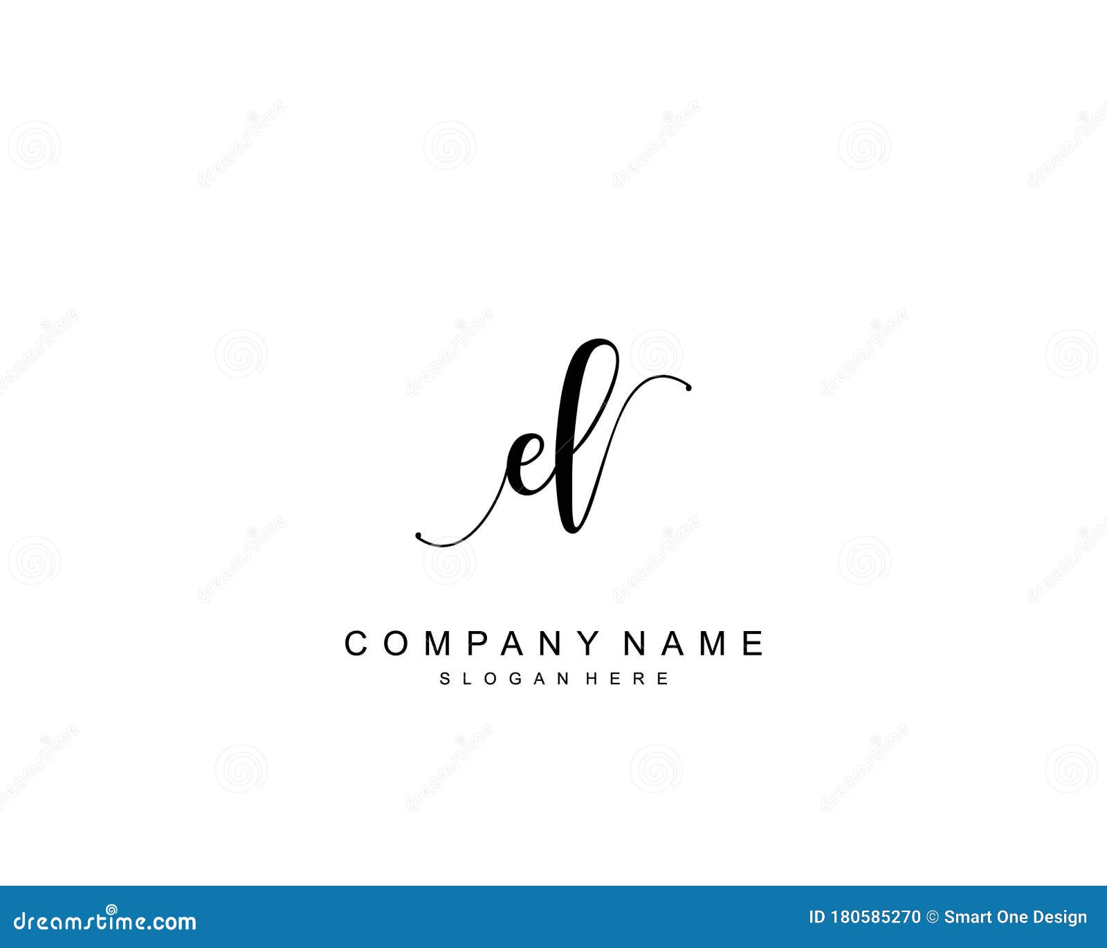 Initial EL Signature Logo Template Vector Stock Vector - Illustration ...