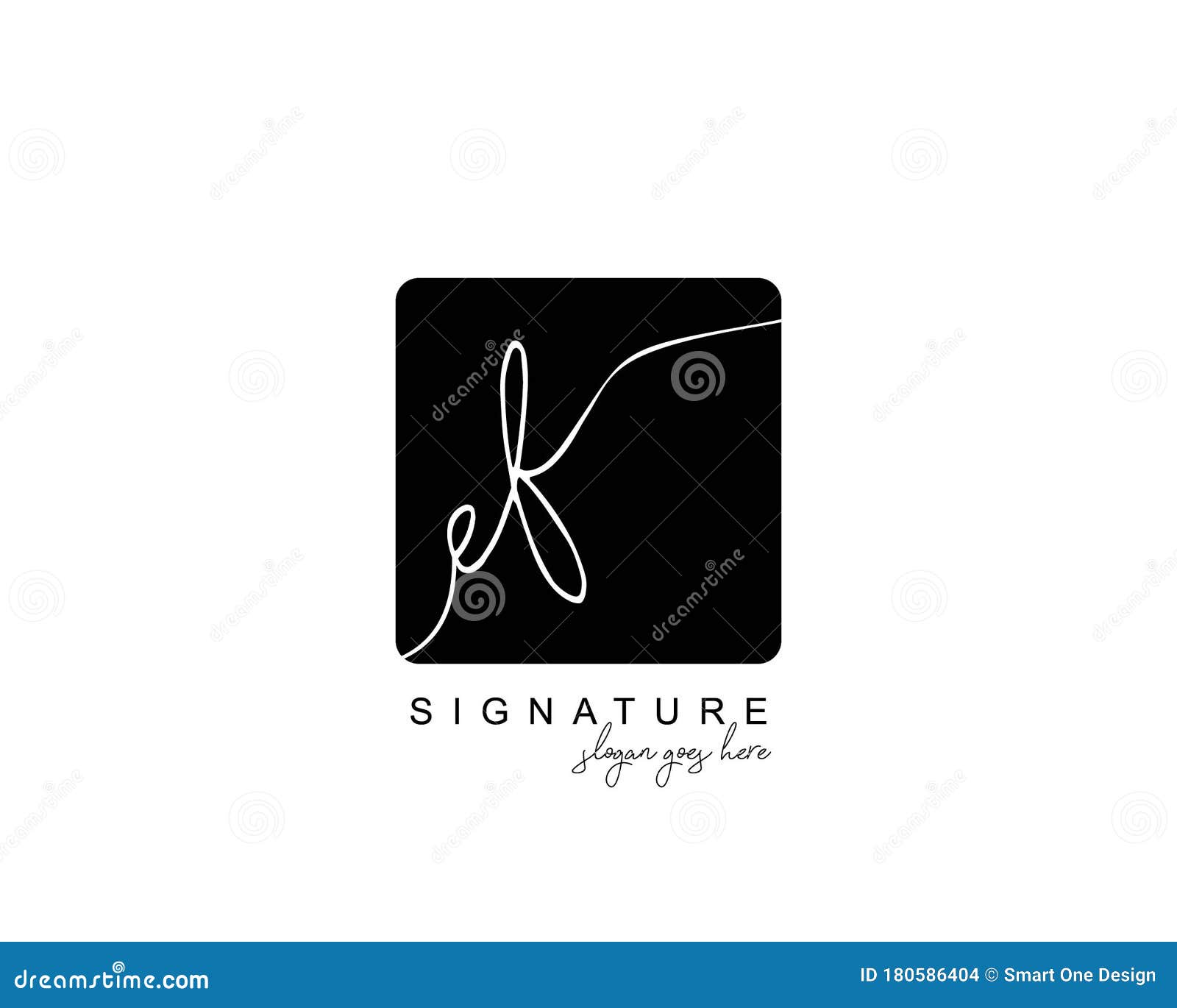 Initial EF Signature Logo Template Vector Stock Vector - Illustration ...