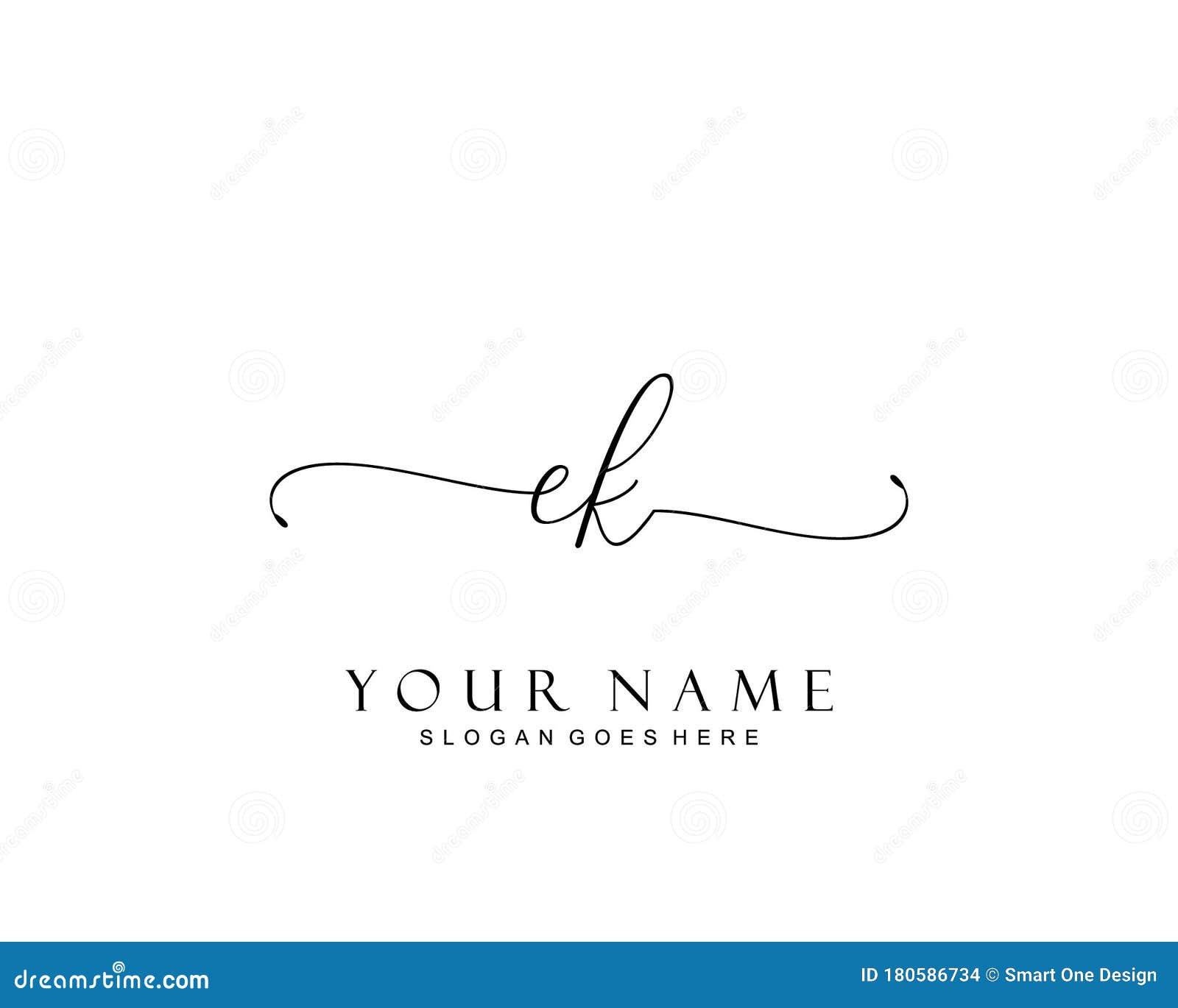 Initial EK Signature Logo Template Vector Stock Vector - Illustration ...