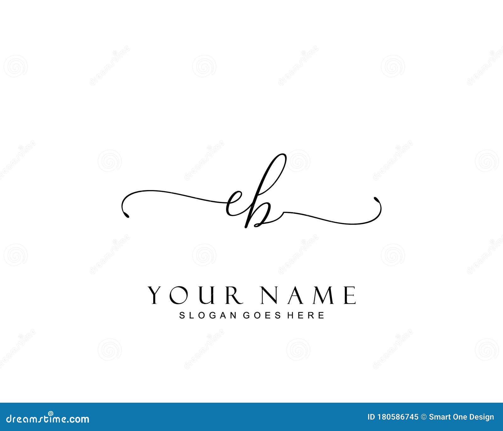 Initial EB Signature Logo Template Vector Stock Vector - Illustration ...