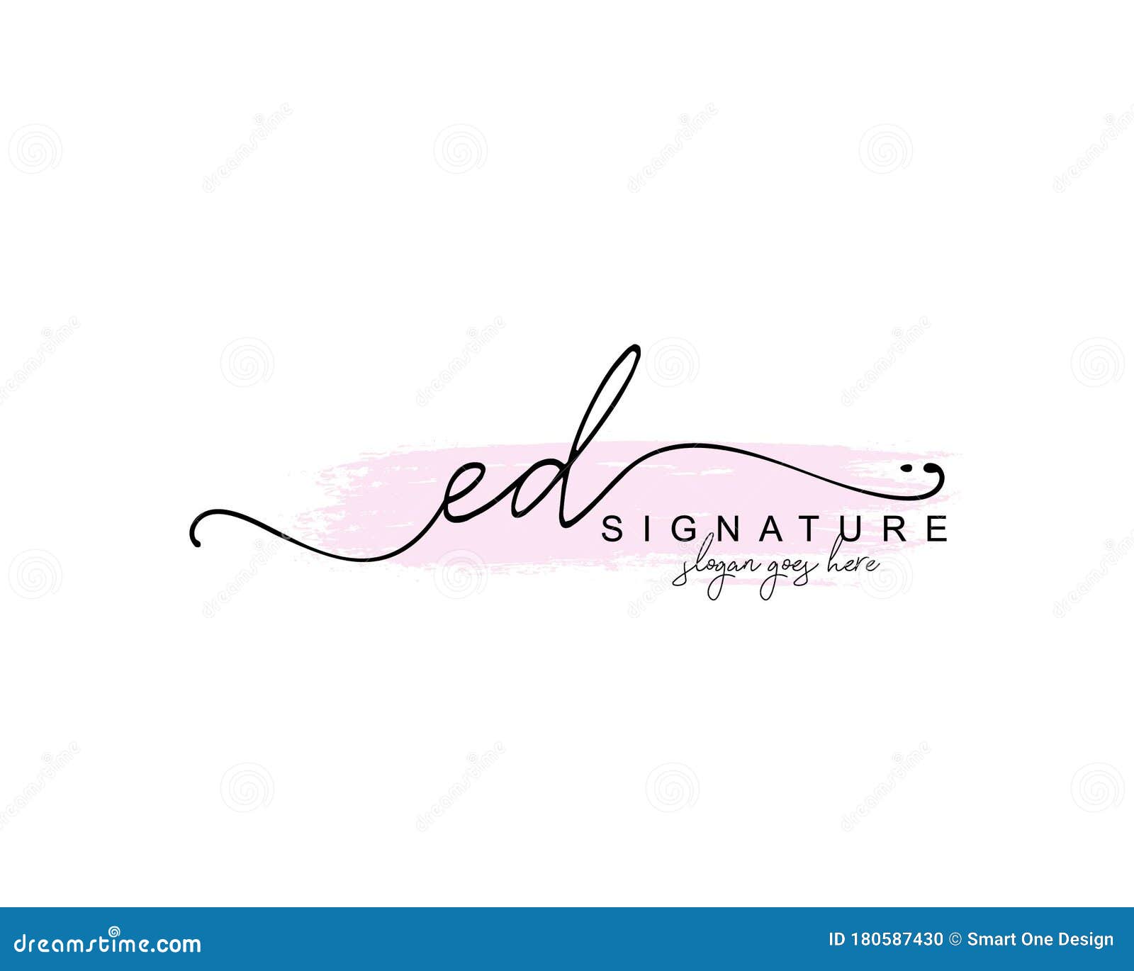 Initial ED Signature Logo Template Vector Stock Vector - Illustration ...