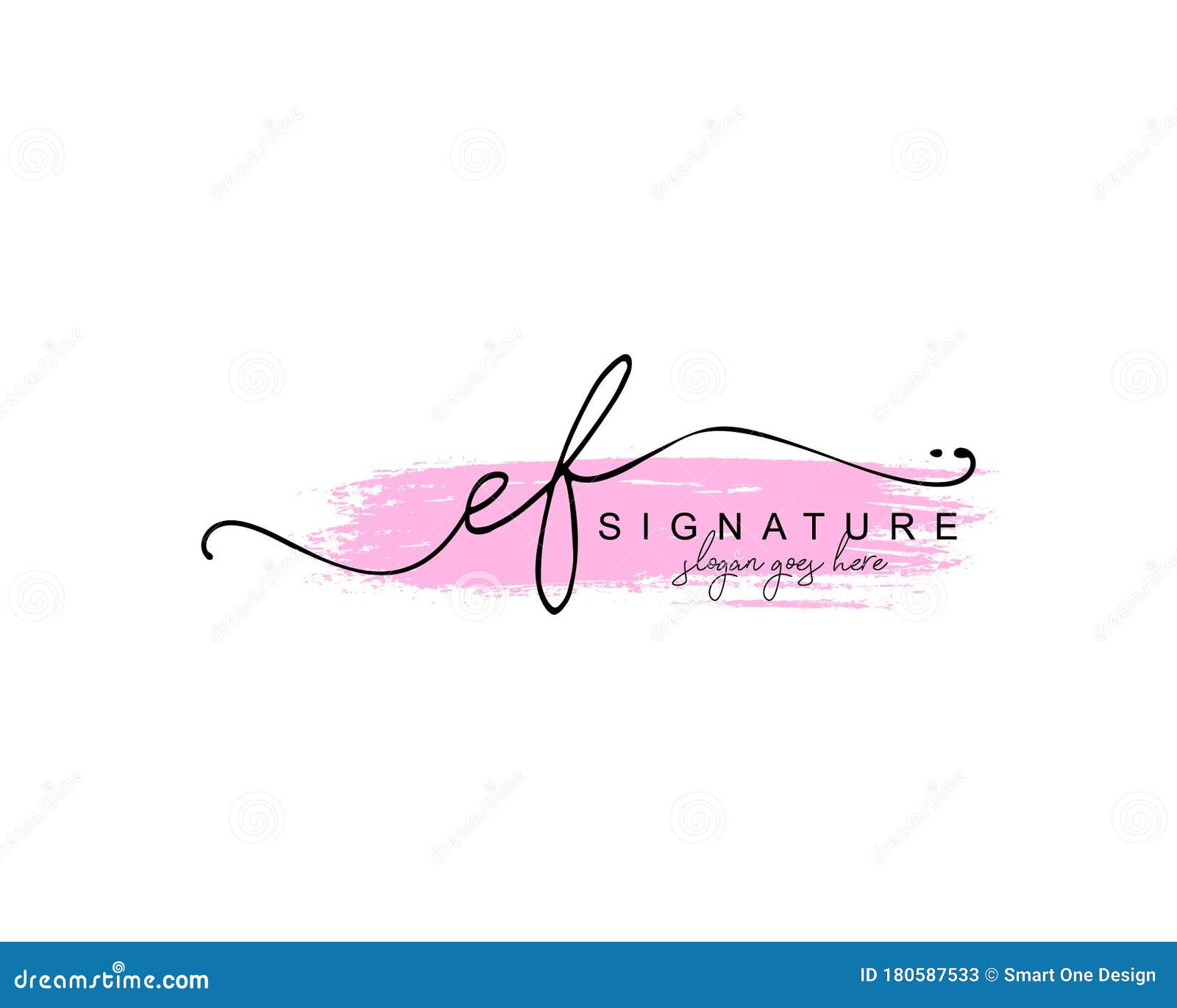 Initial EF Signature Logo Template Vector Stock Vector - Illustration ...