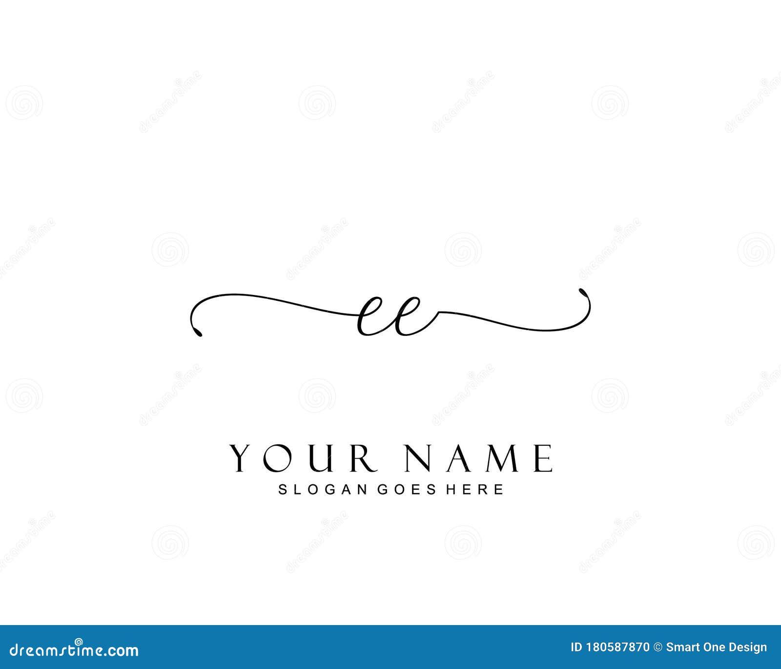 Initial EE Signature Logo Template Vector Stock Vector - Illustration ...