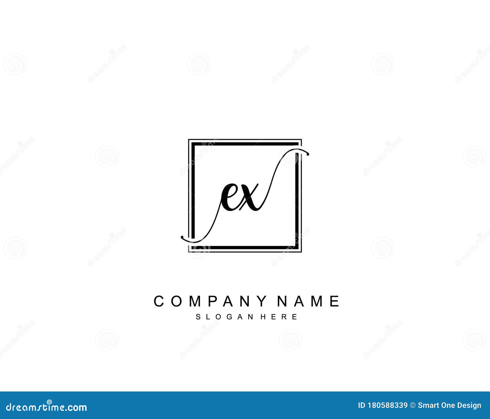 Initial EX Signature Logo Template Vector Stock Vector - Illustration ...