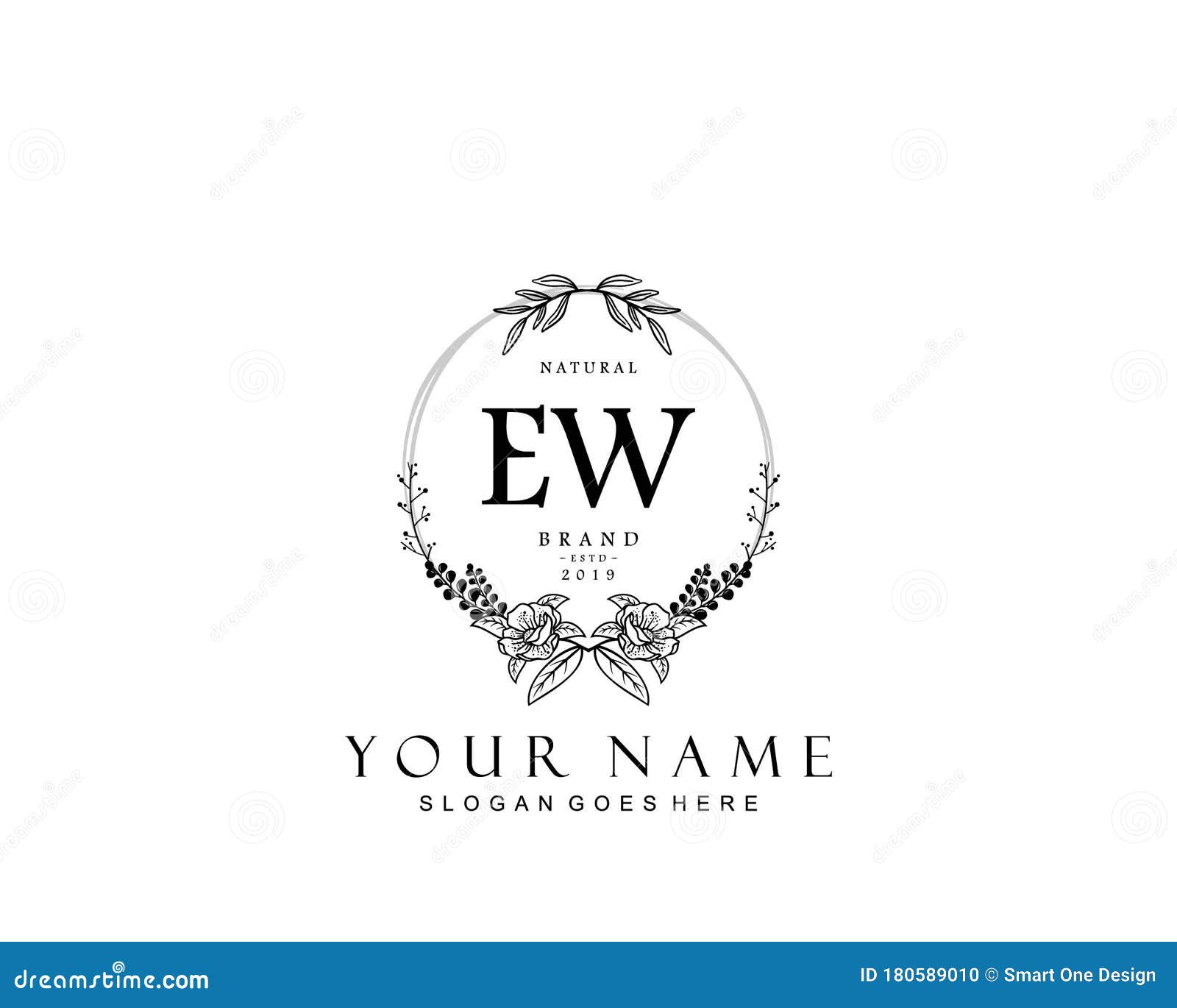 Initial EW Signature Logo Template Vector Stock Vector - Illustration ...