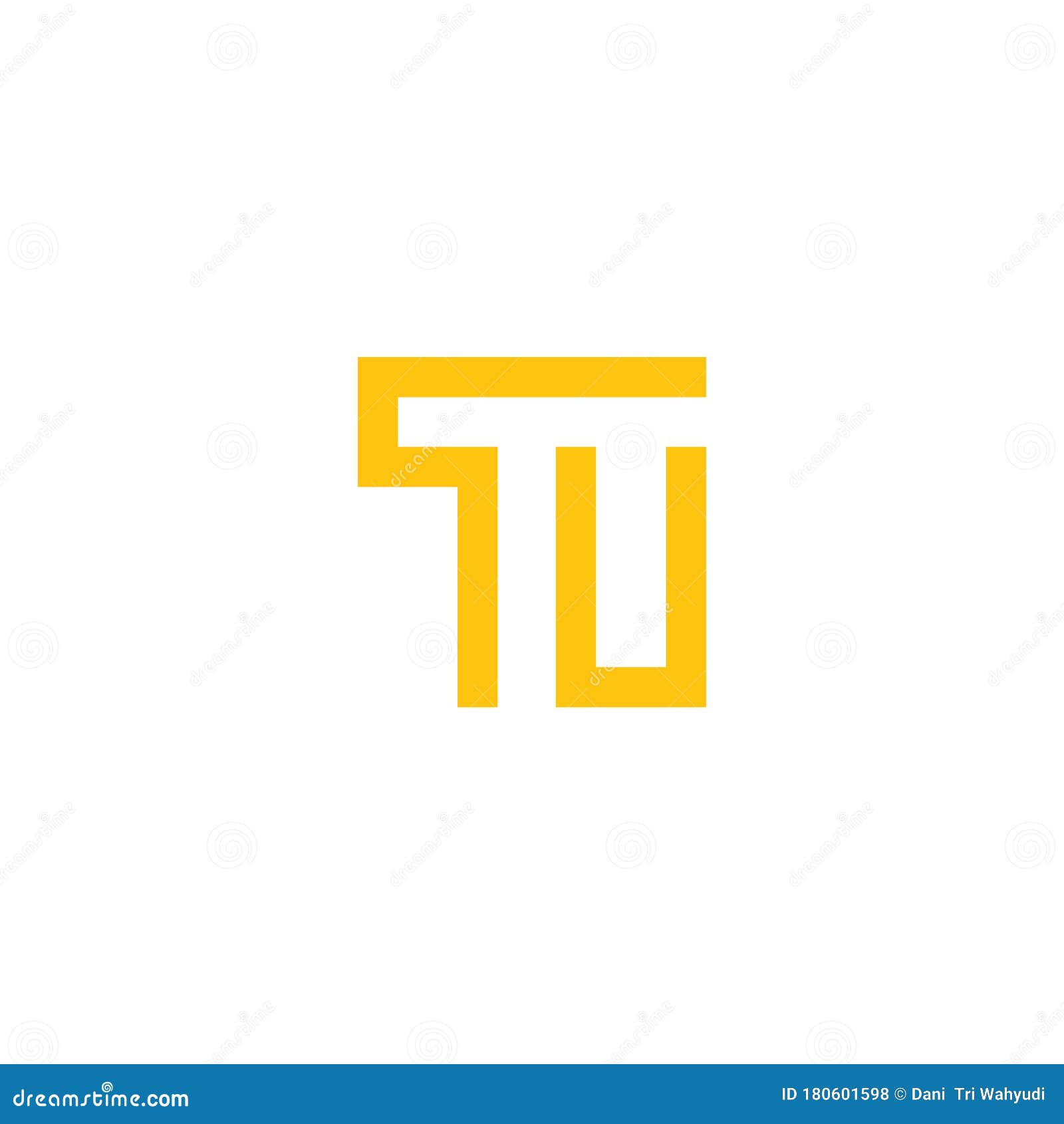 TU Letter Logo Icon Design Template Elements Stock Vector ...