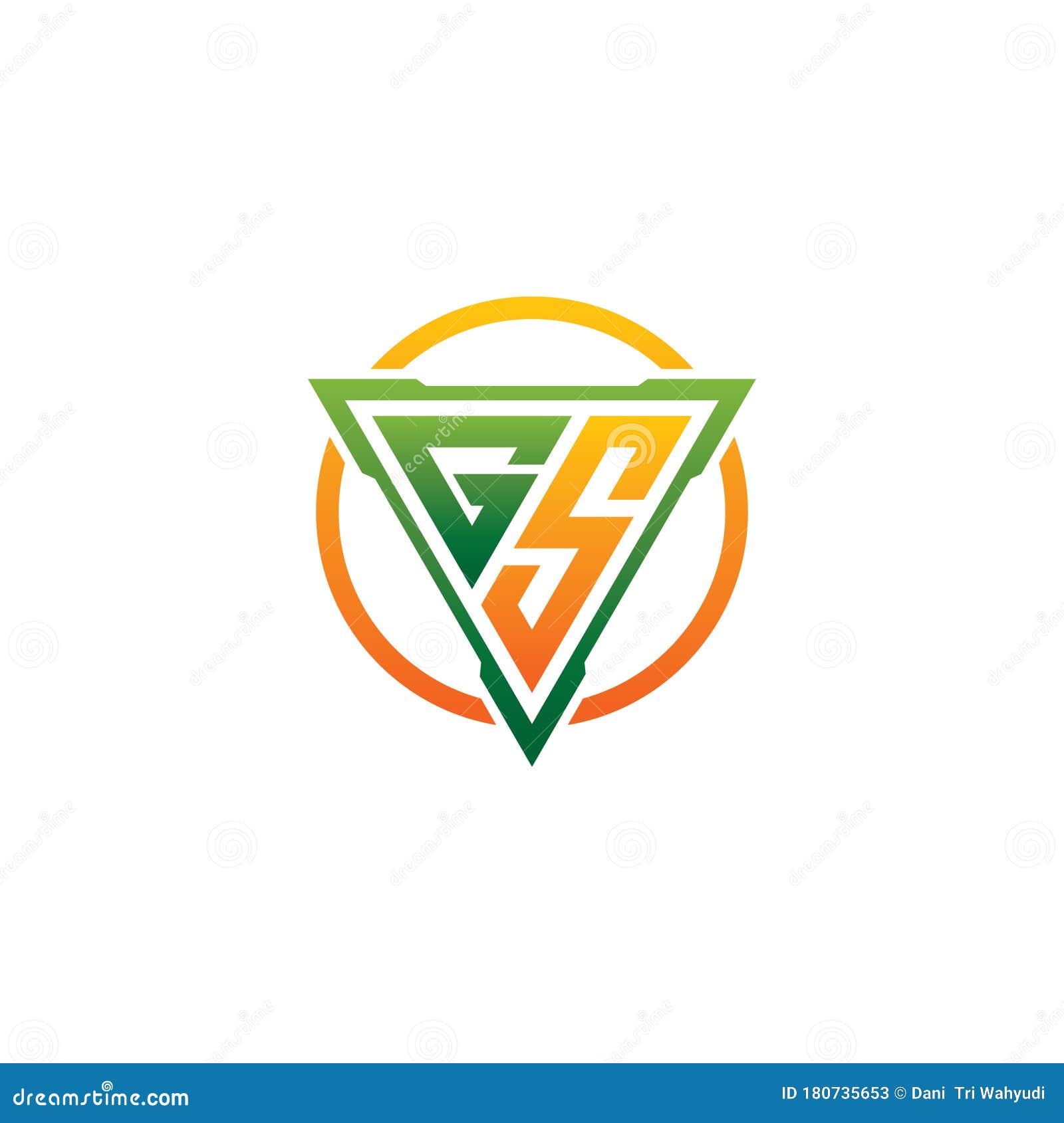 GS Letter Logo Icon Design Template Elements Stock Vector ...