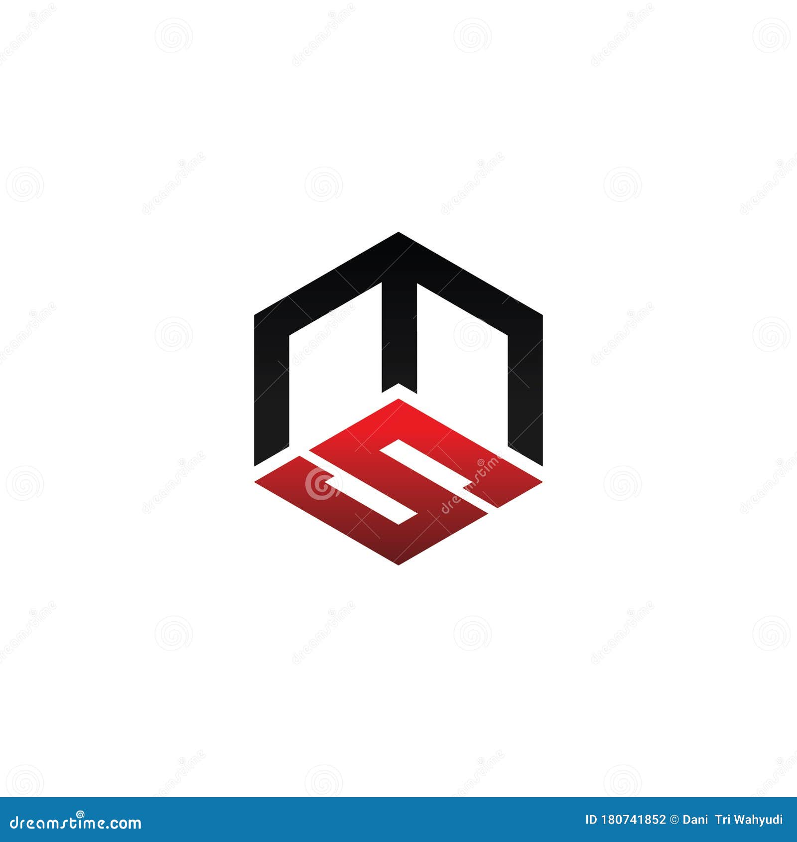 MS Letter Logo Icon Design Template Elements Stock Vector ...