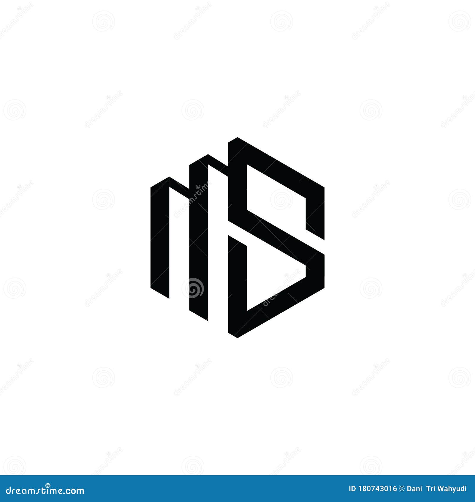 NS Letter Logo Icon Design Template Elements Stock Vector ...