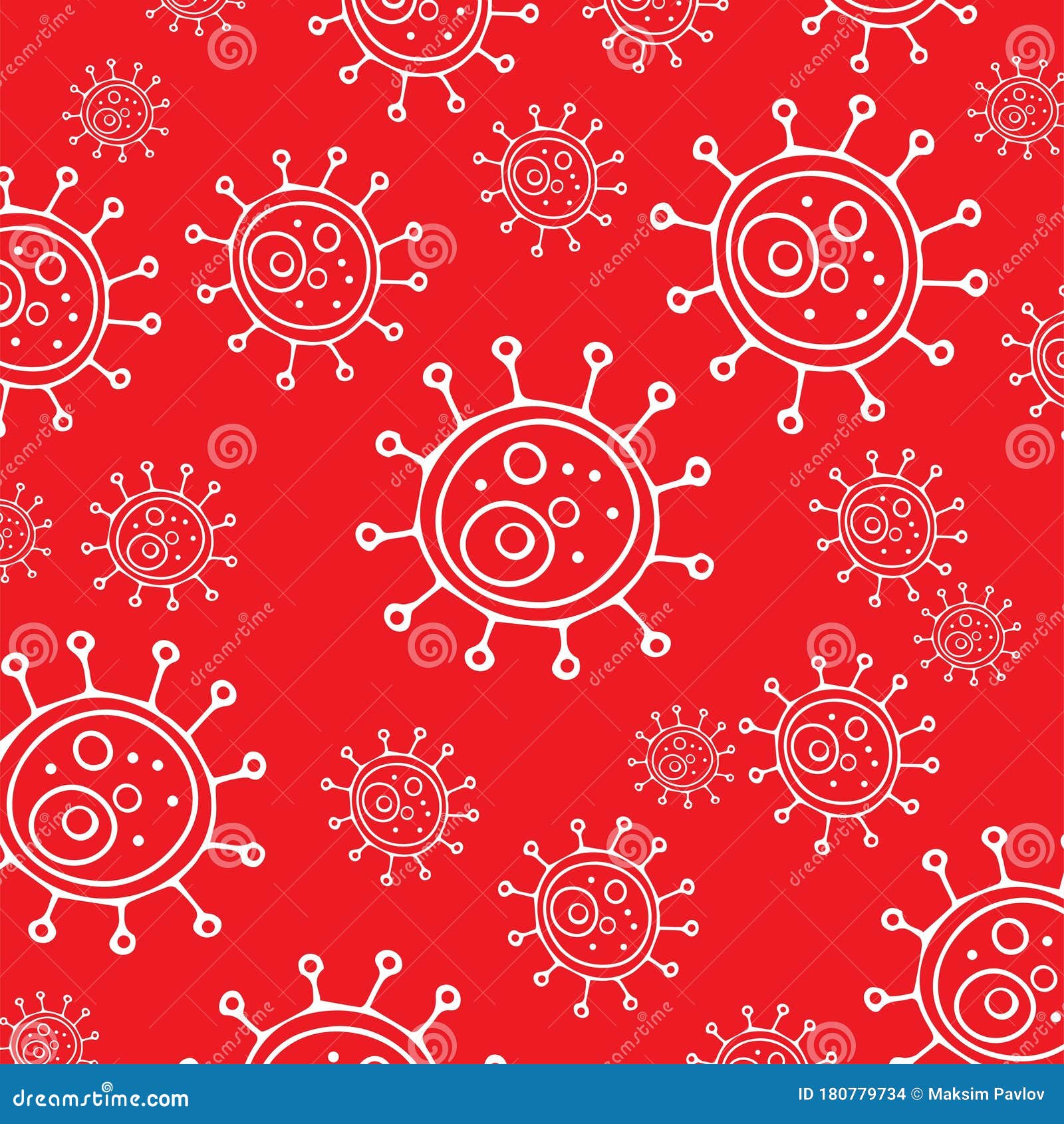 Coronavirus Outbreak Covid-19 Pattern Background. Vector Texture ...