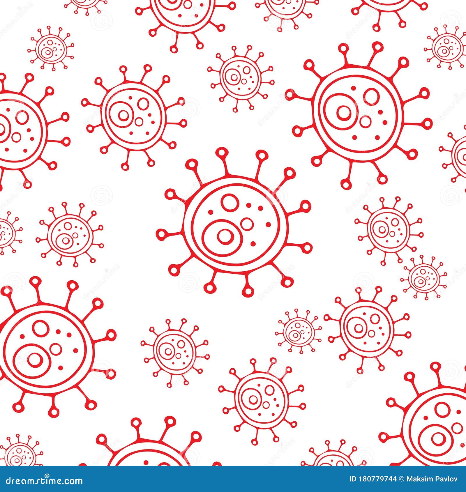 Coronavirus Outbreak Covid-19 Pattern Background. Vector Texture ...