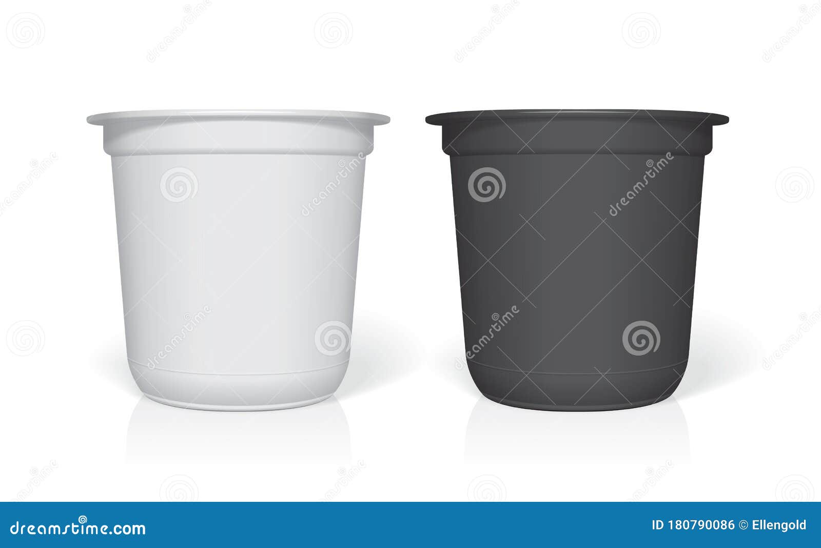 Plastic Cup for Your Design and Logo. Stock Vector - Illustration of ...