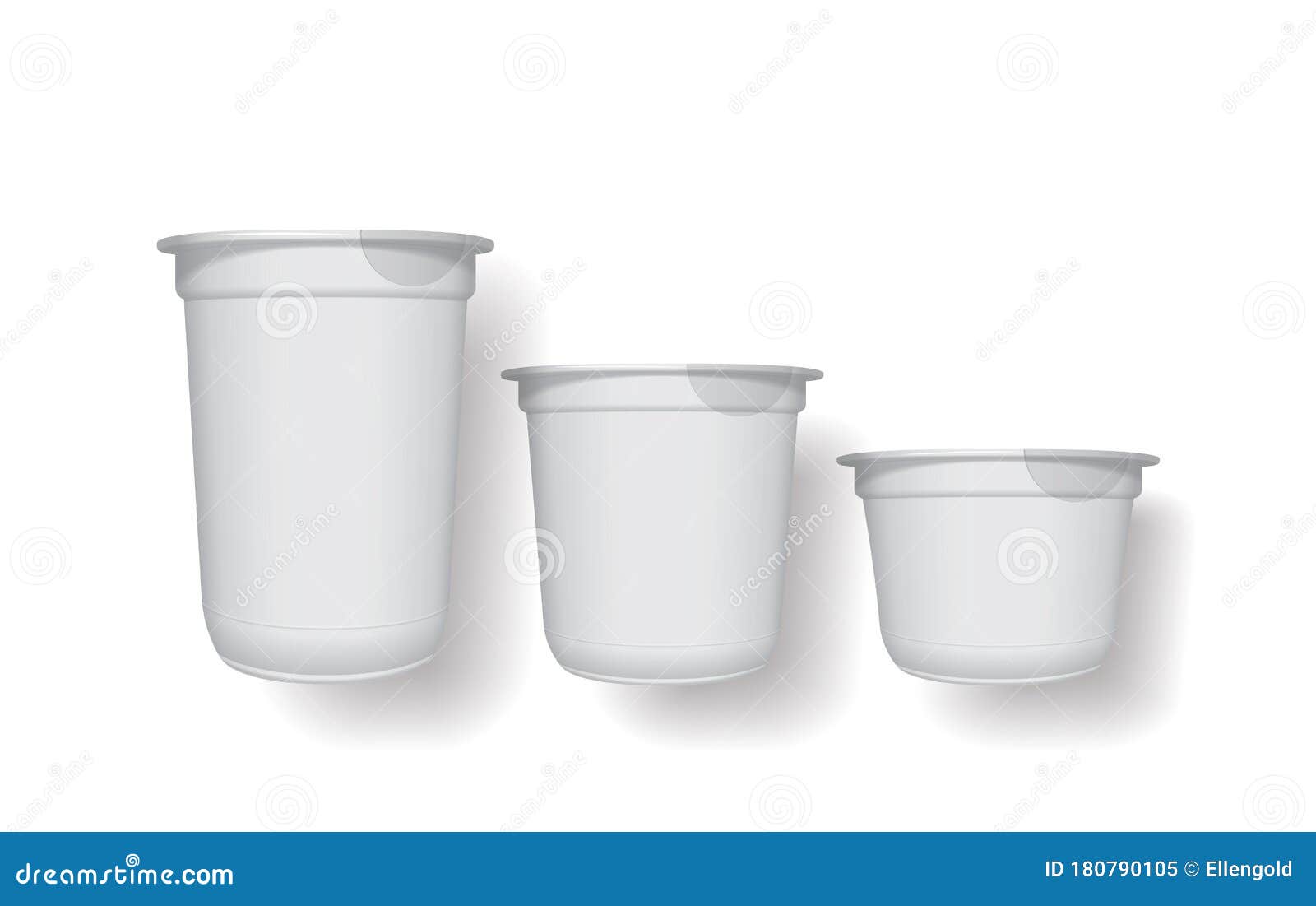 Plastic Cup for Your Design and Logo. Stock Vector - Illustration of ...