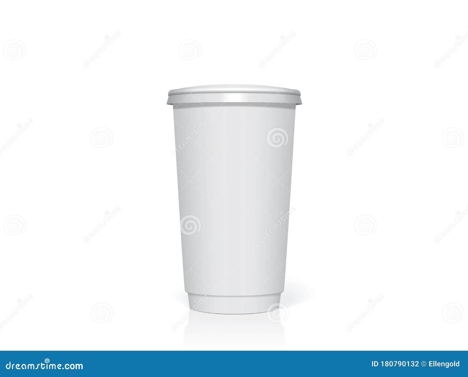Plastic Cup for Your Design and Logo. Stock Vector - Illustration of ...