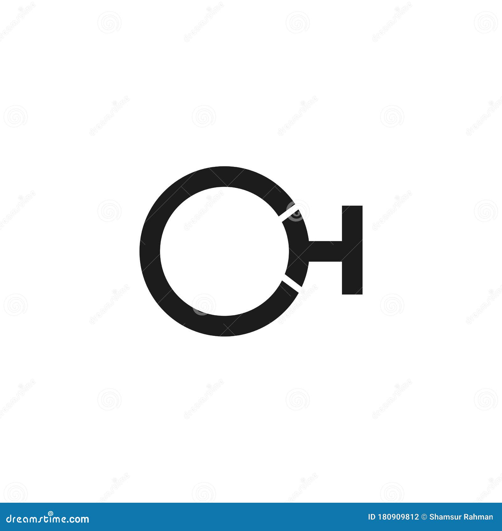 Initial Letter Ch Logo or Hc Logo Vector Design Template Stock Vector ...