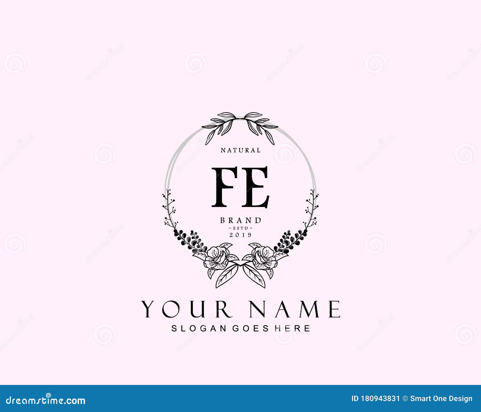 Initial FE Signature Logo Template Vector Stock Vector - Illustration ...