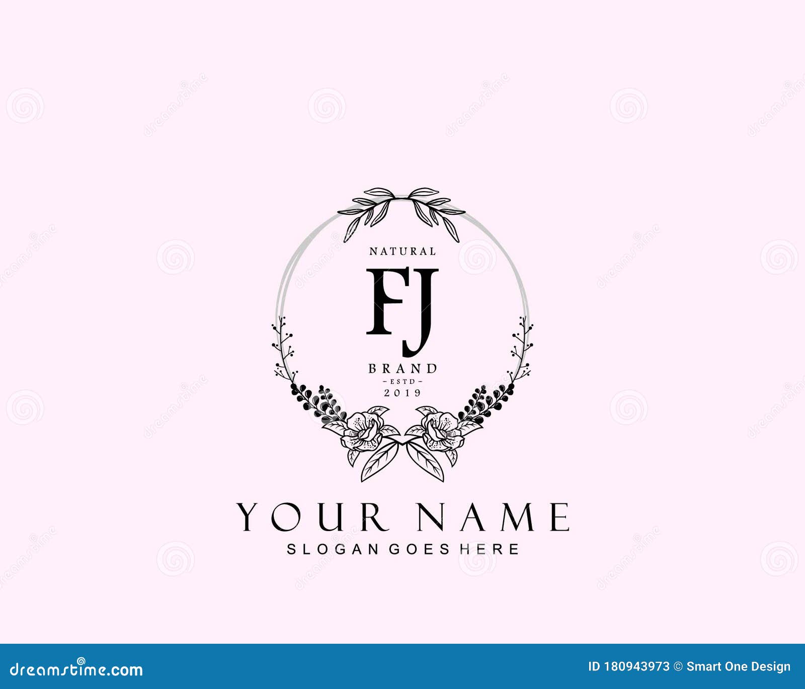 Initial FJ Signature Logo Template Vector Stock Vector - Illustration ...