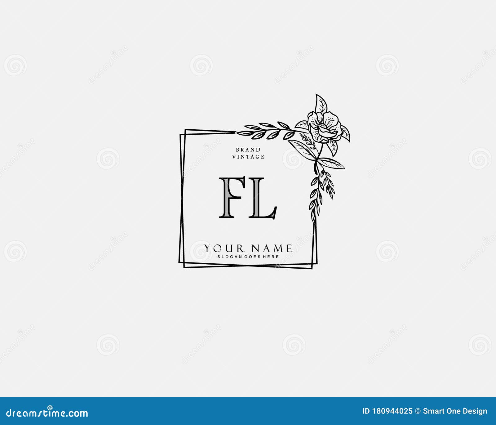 Initial FL Signature Logo Template Vector Stock Vector - Illustration ...