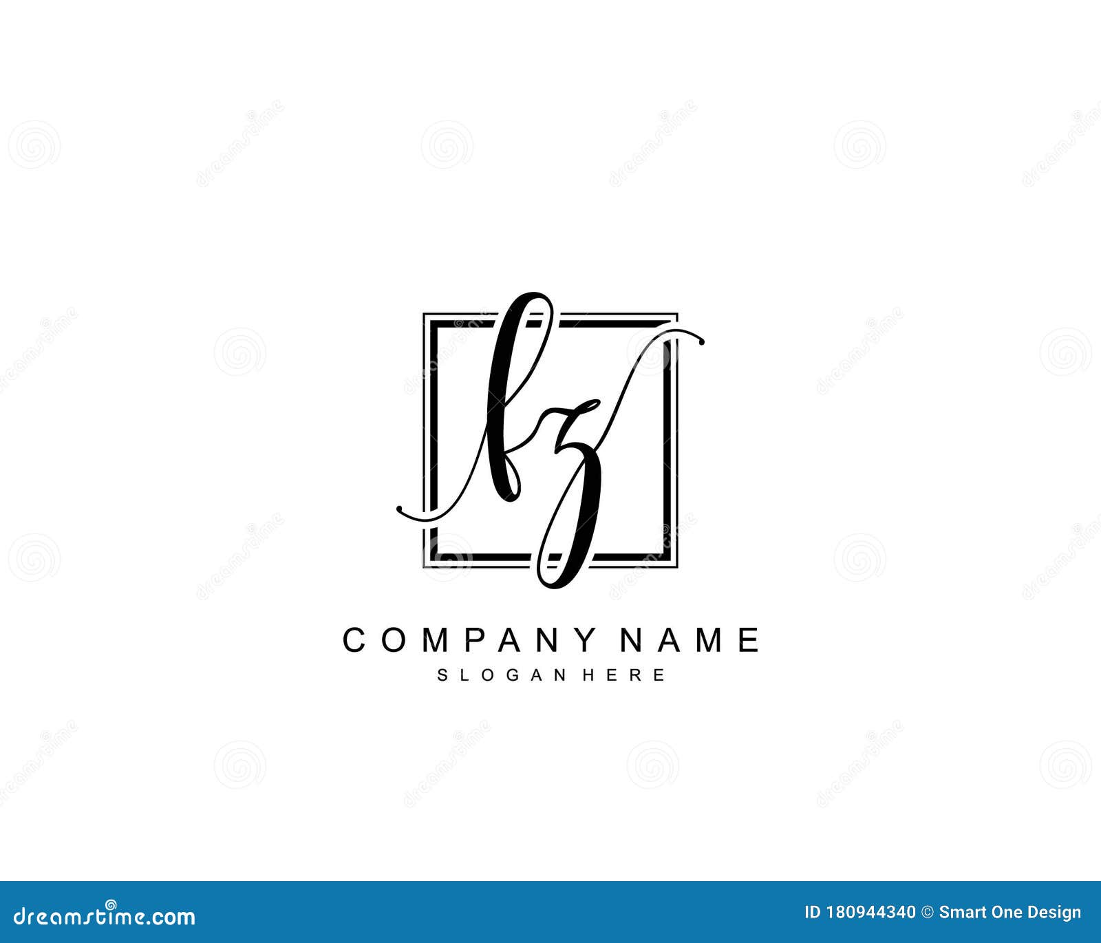 Initial FZ Signature Logo Template Vector Stock Vector - Illustration ...