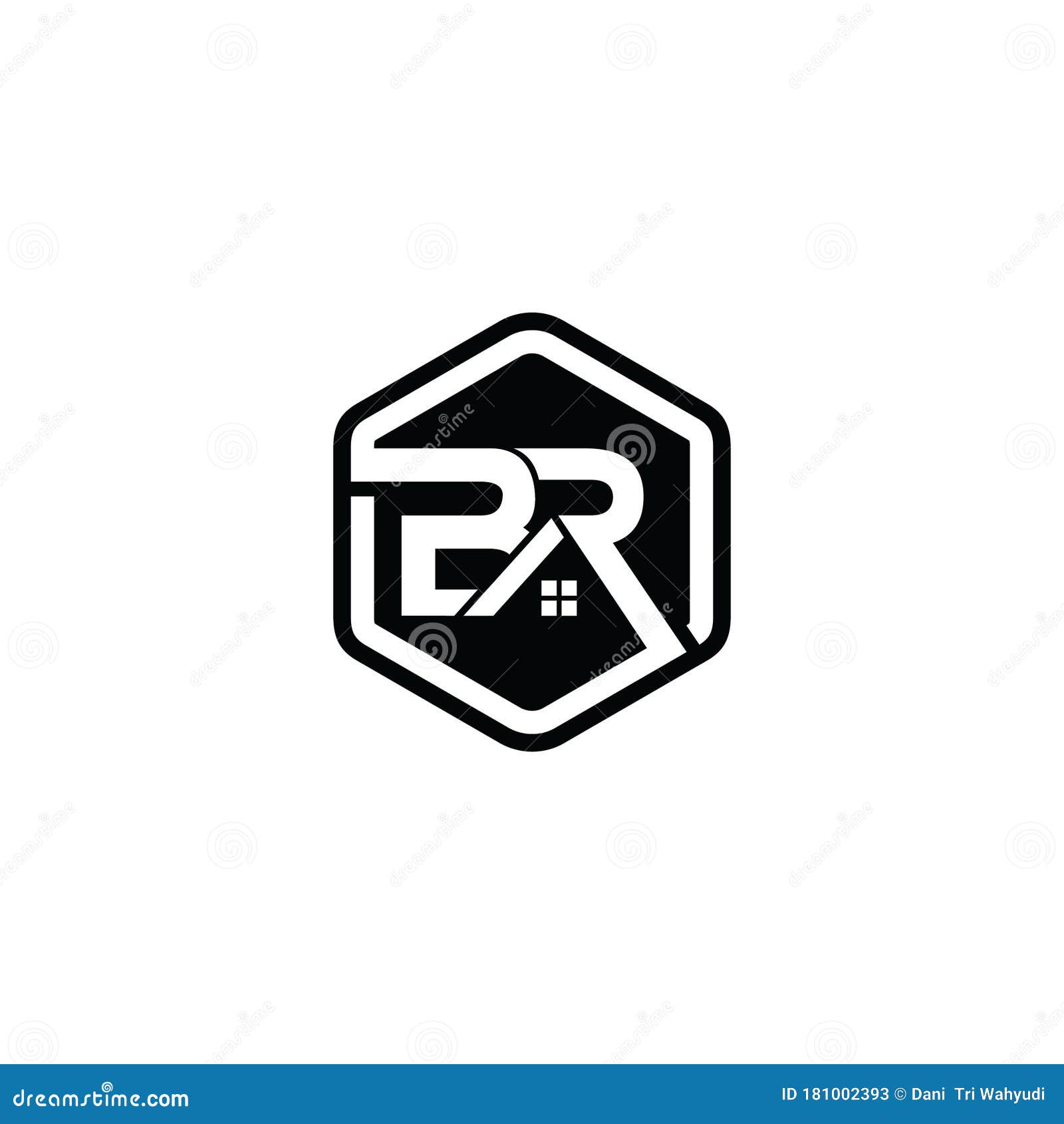 BR Letter Logo Icon Design Template Elements Stock Vector ...