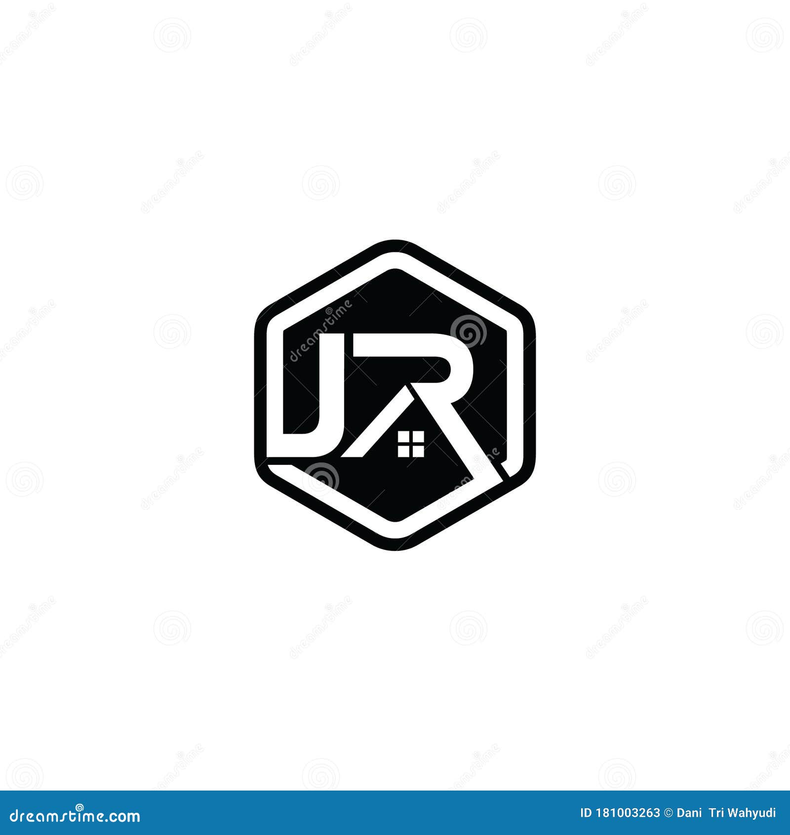 JR Letter Logo Icon Design Template Elements Stock Vector ...