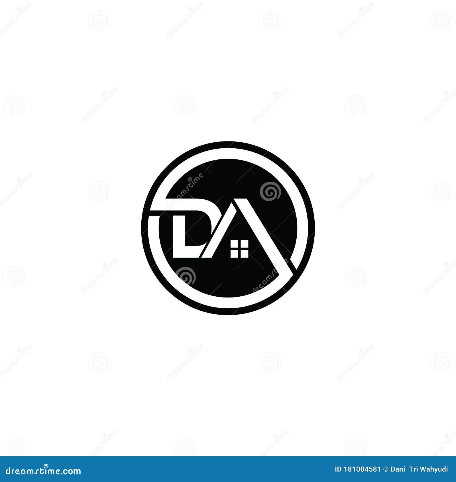 DA Letter Logo Icon Design Template Elements Stock Vector ...