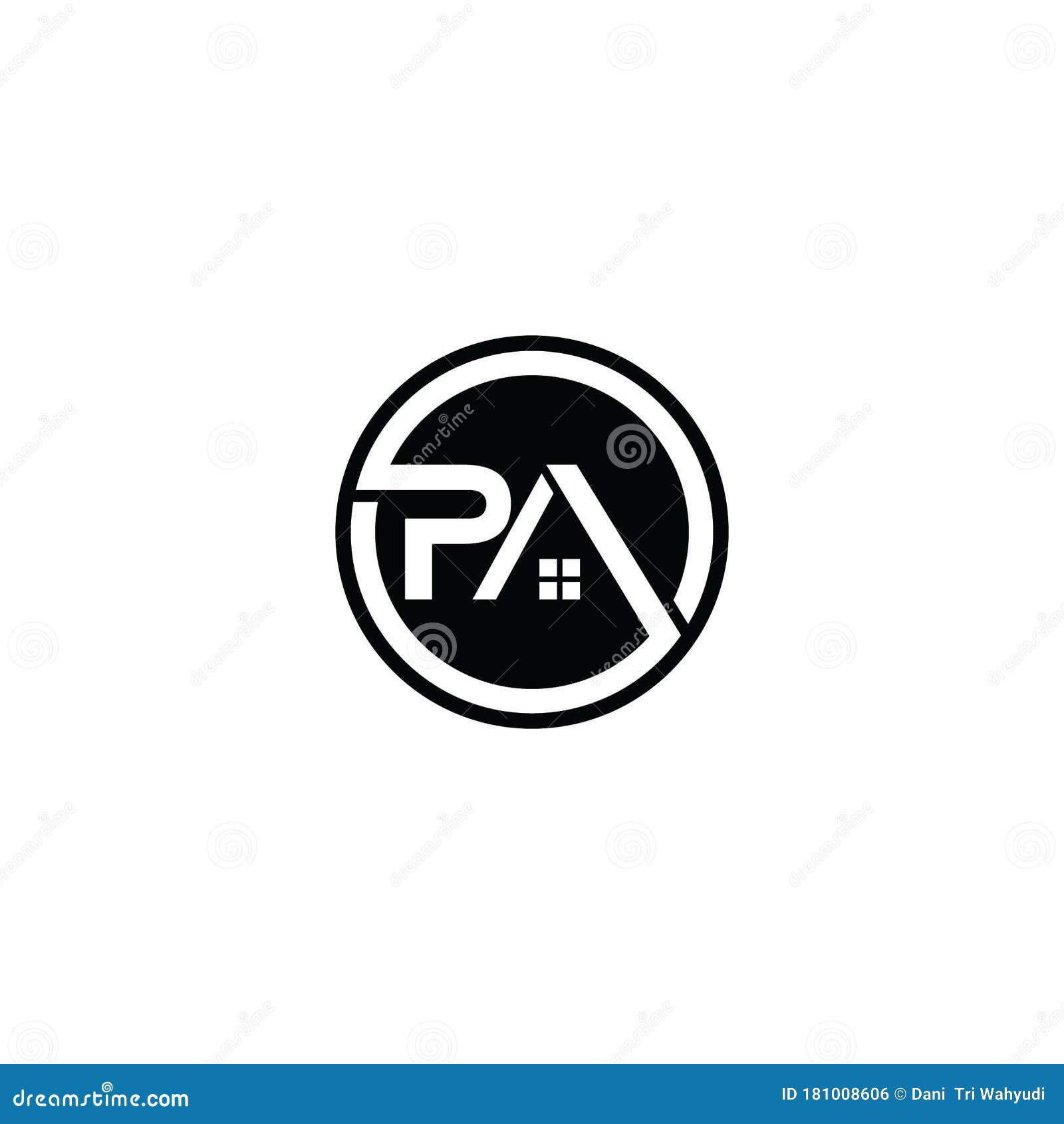 PA Letter Logo Icon Design Template Elements Stock Vector ...